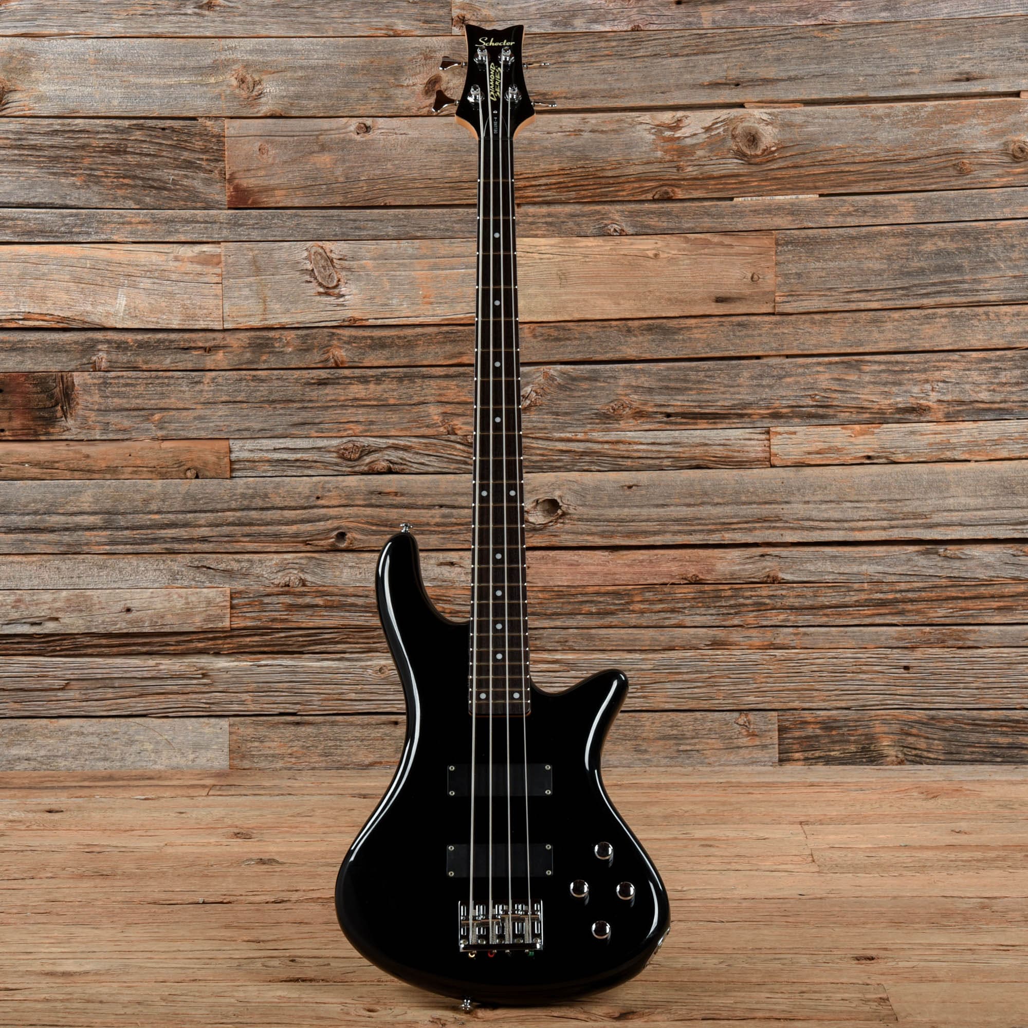 Schecter Diamond Series Stiletto Deluxe 4 Black – Chicago Music Exchange