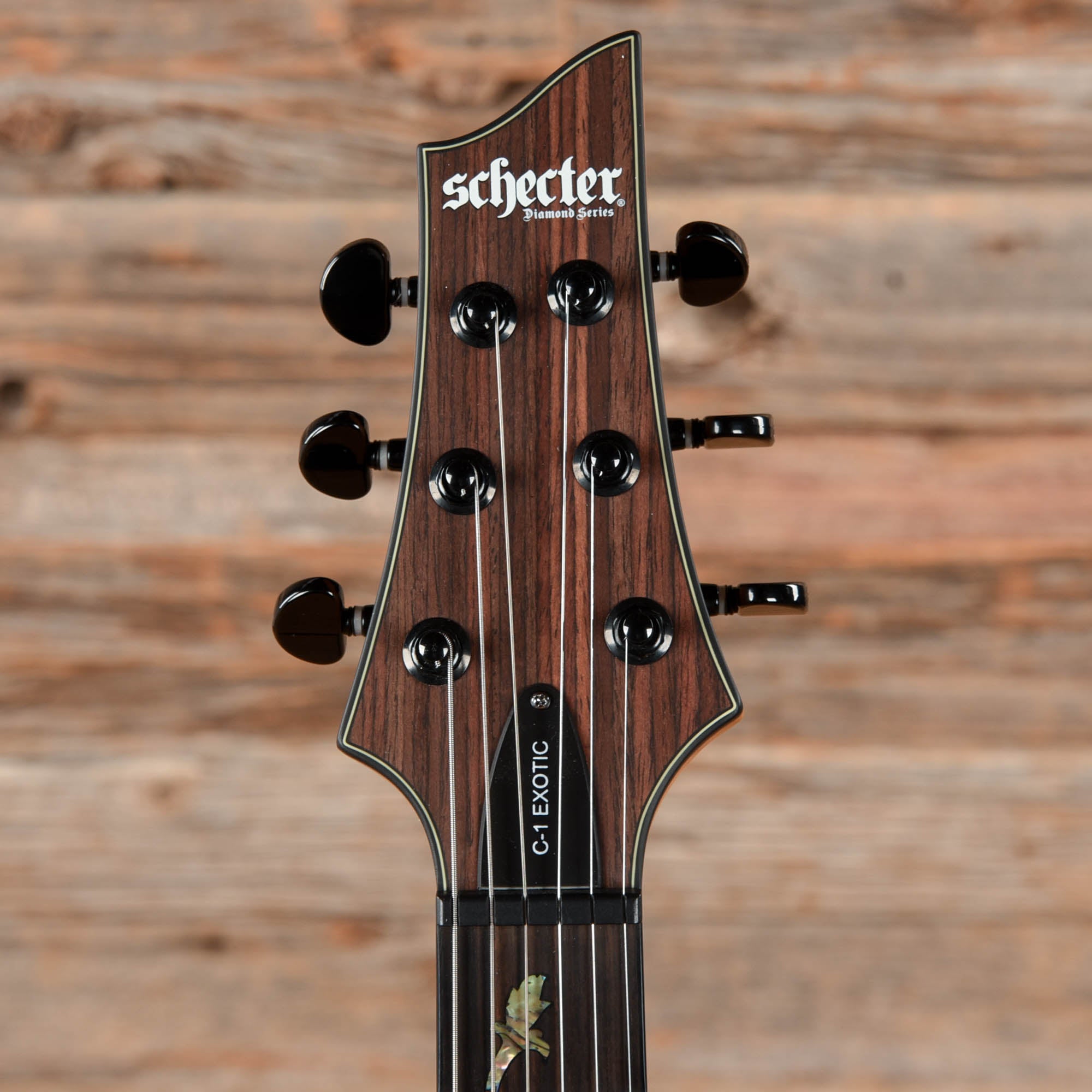 Schecter C-1 Exotic Ebony Brown 2019 – Chicago Music Exchange