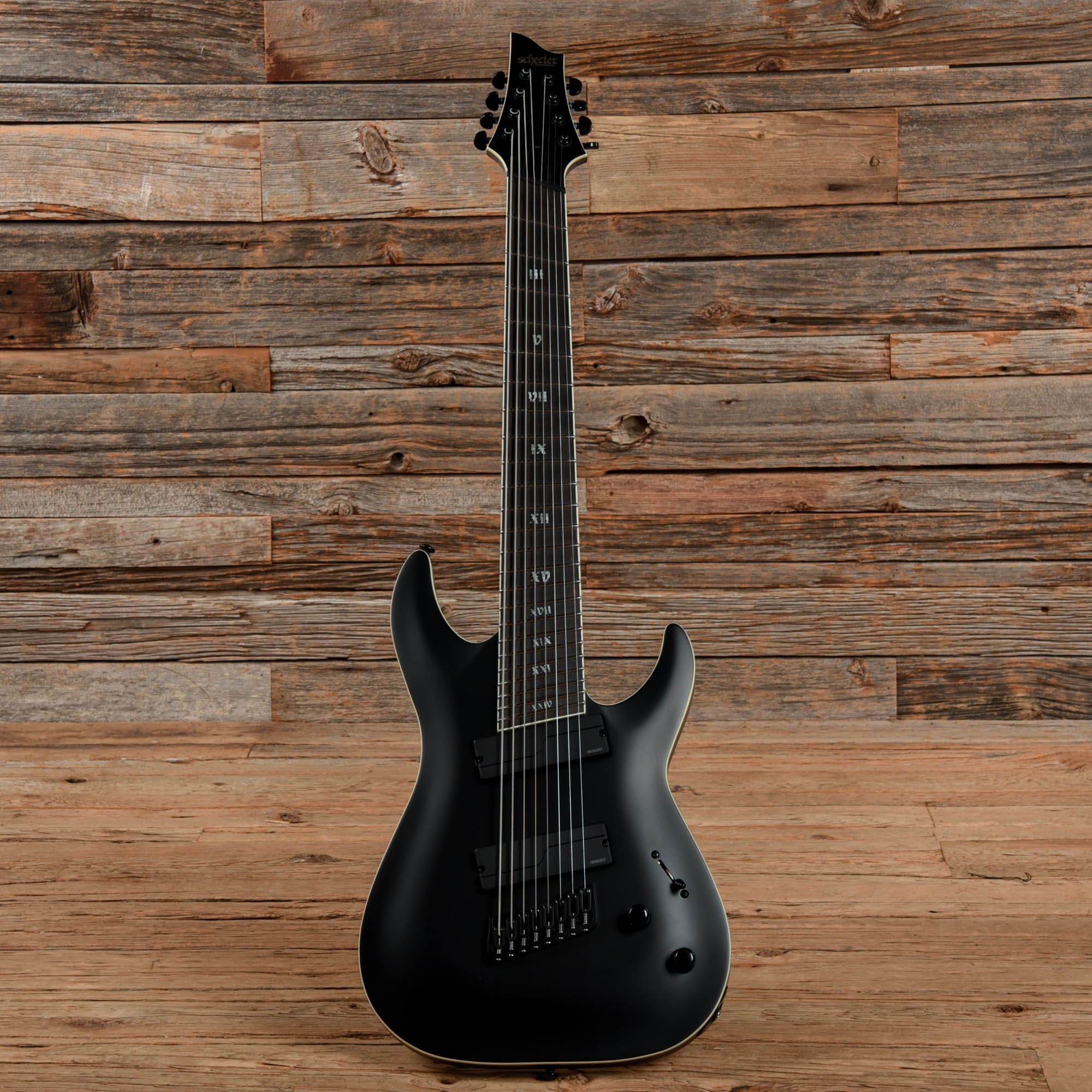 Schecter C8 SLS Evil Twin Black – Chicago Music Exchange