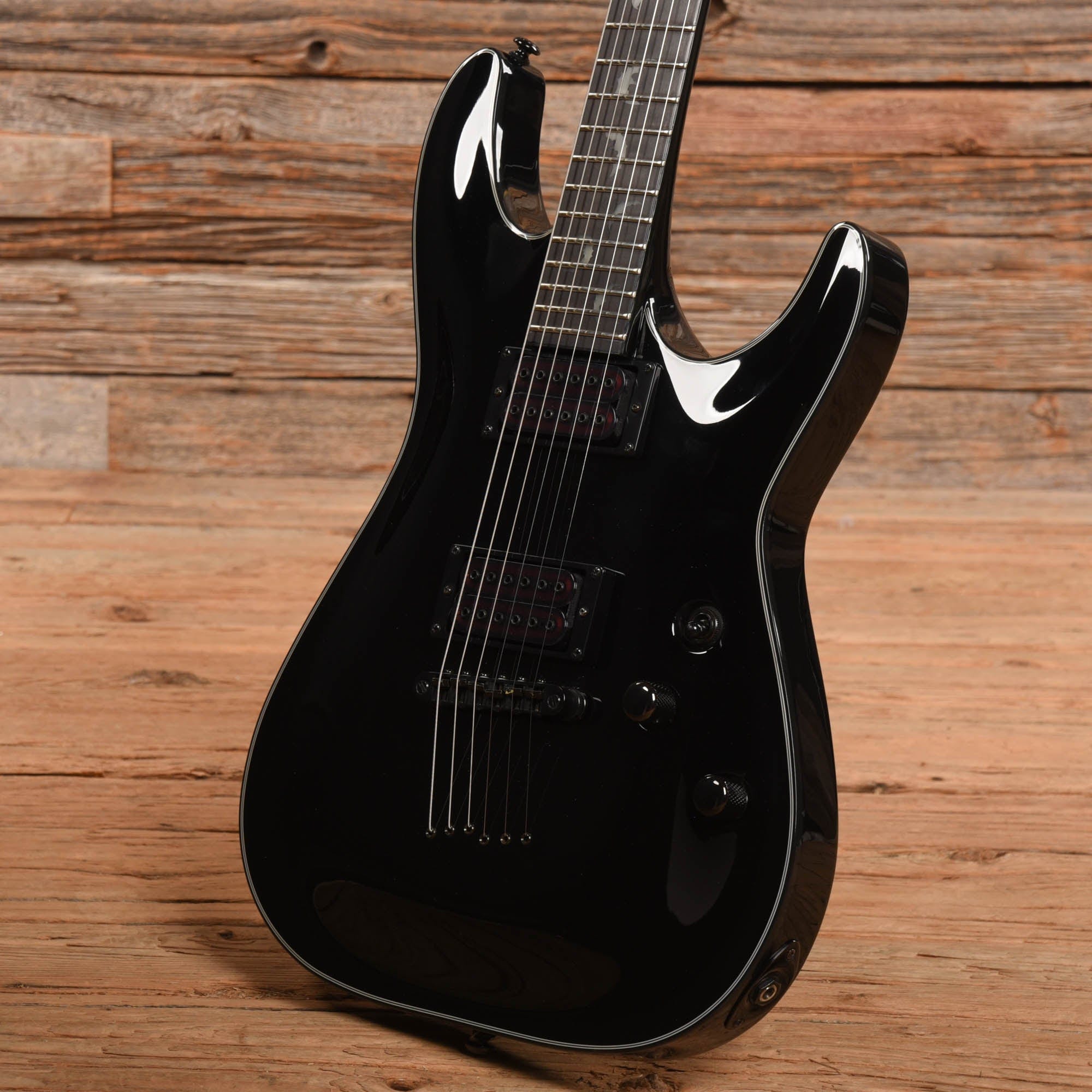 Schecter Damien-6 Custom Black 2017 – Chicago Music Exchange