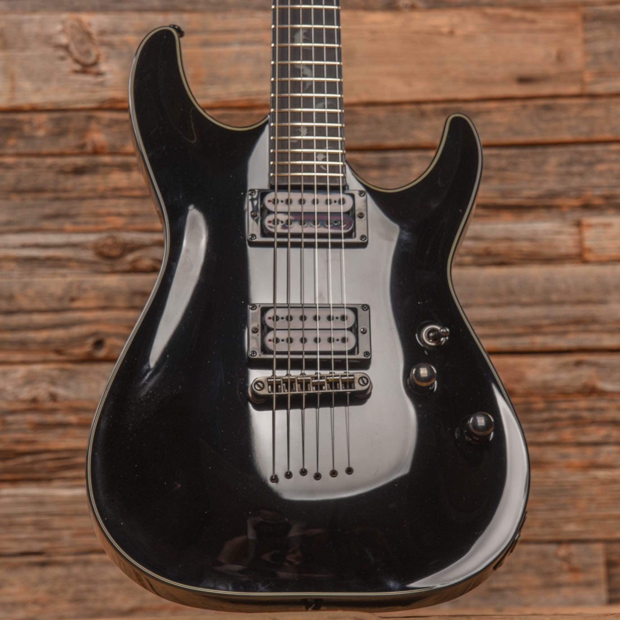 Schecter Damien-6 Custom Black 2017 – Chicago Music Exchange