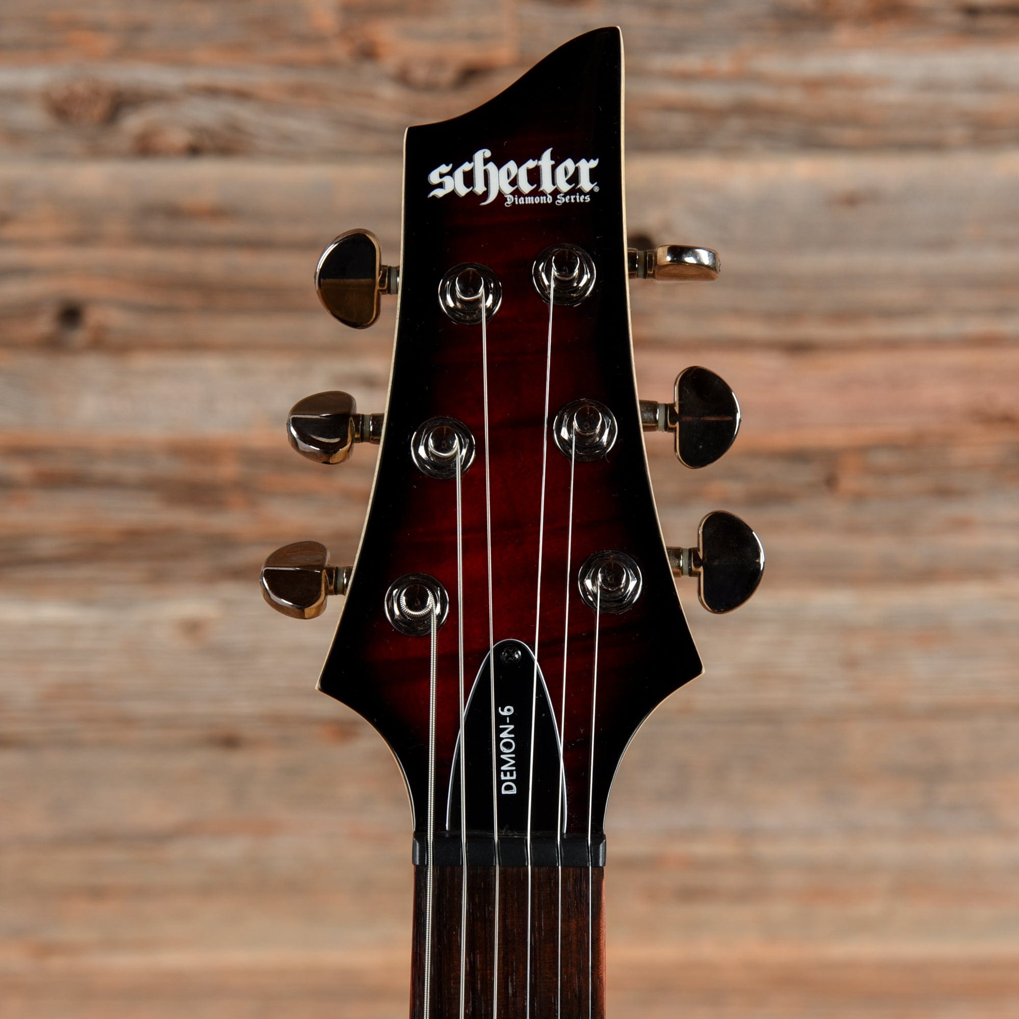 Schecter Demon 6 Crimson Red Burst 2012 – Chicago Music Exchange