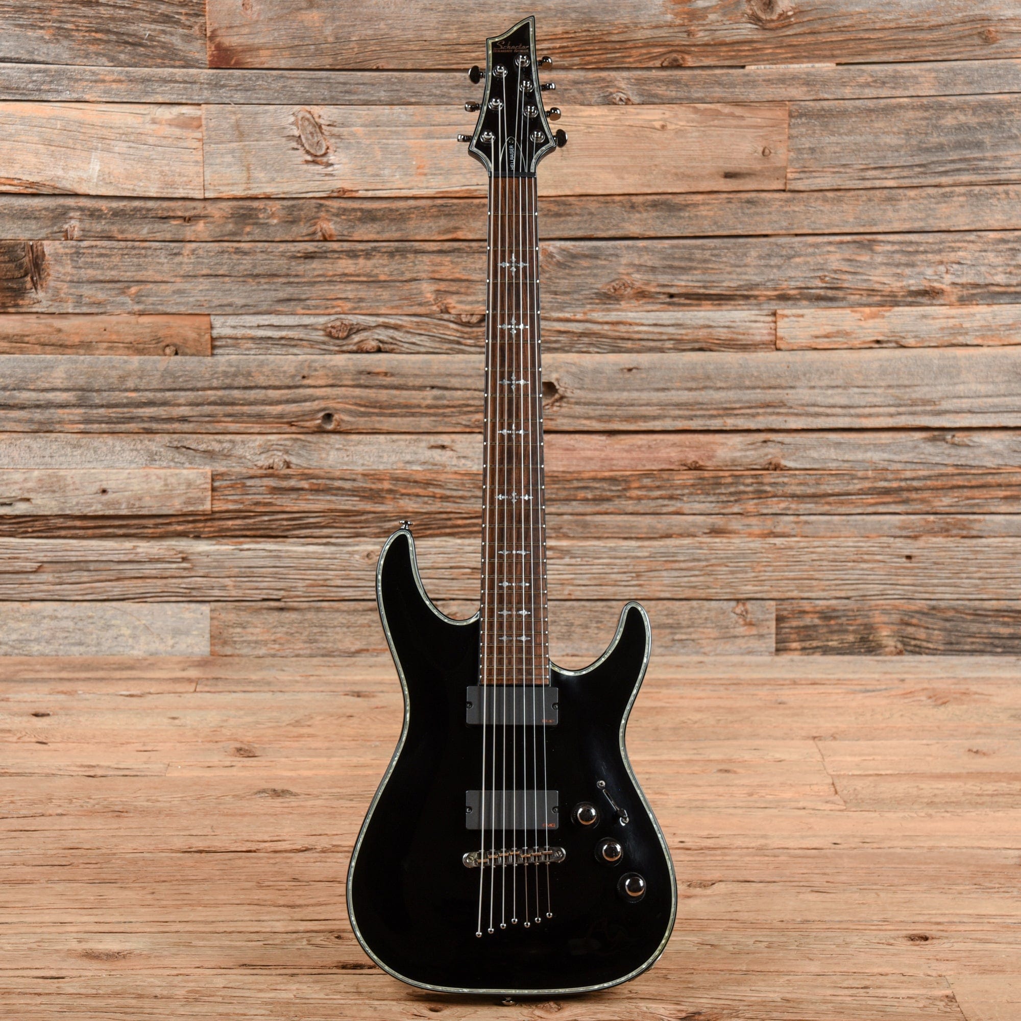 Schecter Hellraiser C-7 Black 2008 – Chicago Music Exchange