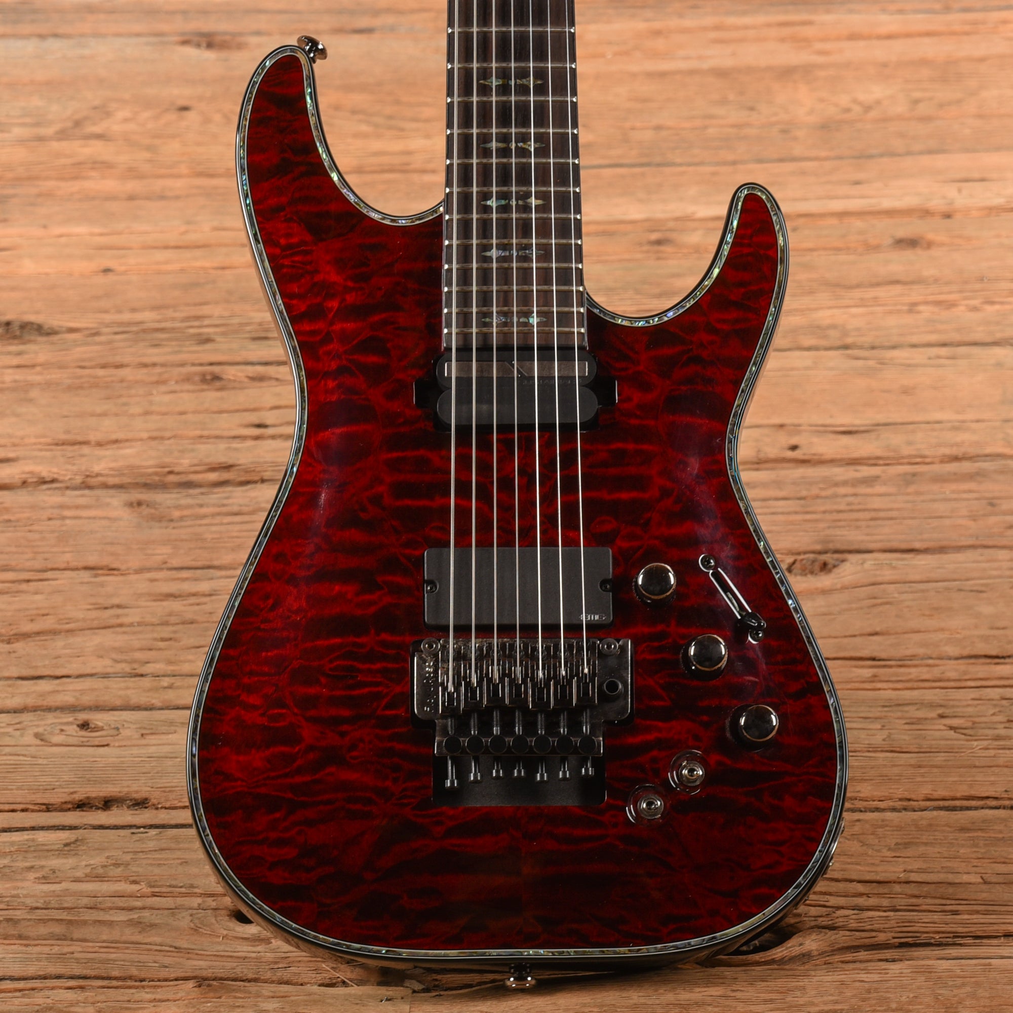 Schecter Hellraiser C-7 FR-S Sunburst 2017 – Chicago Music Exchange