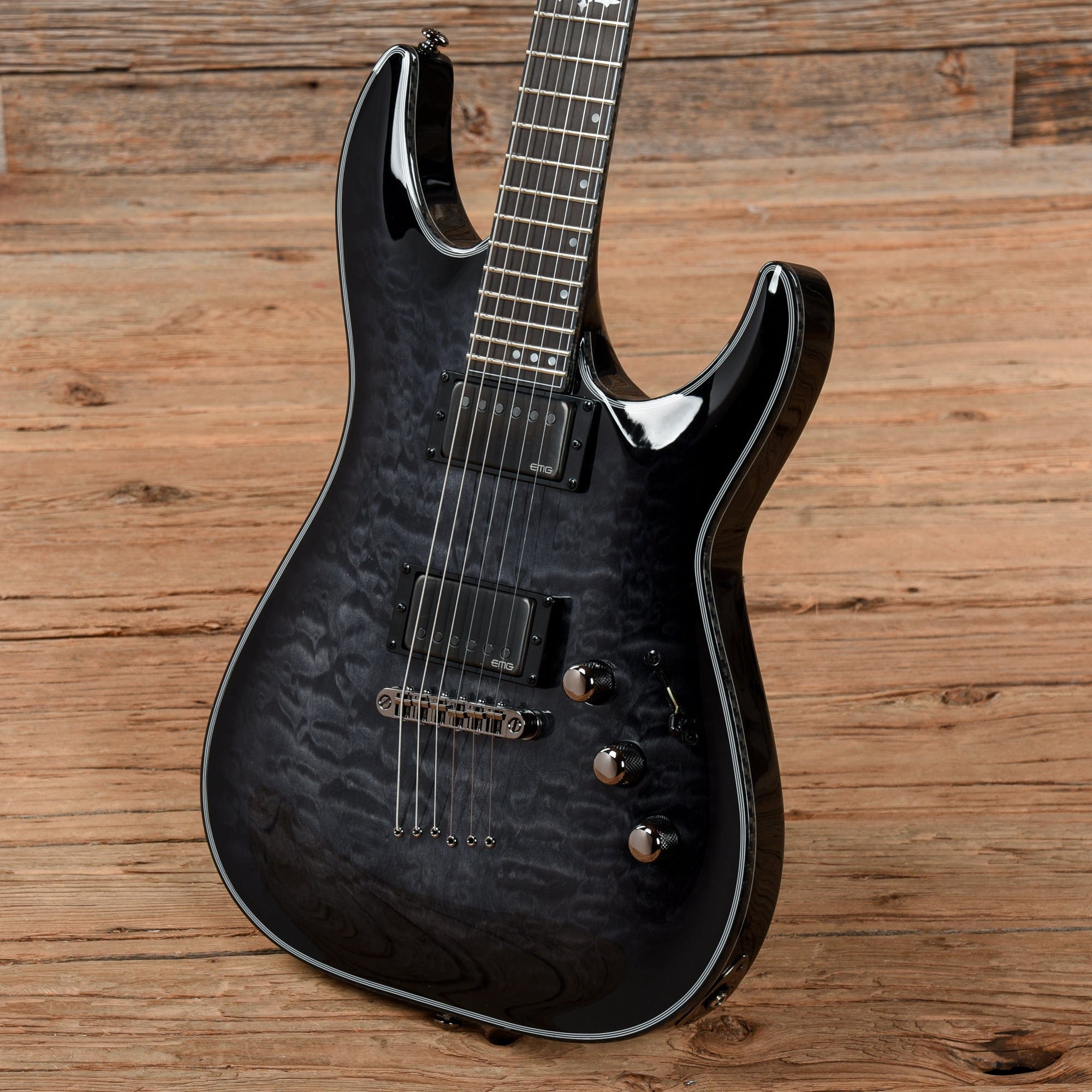 Schecter Hellraiser Hybrid C-1 Transparent Black 2022 – Chicago Music ...