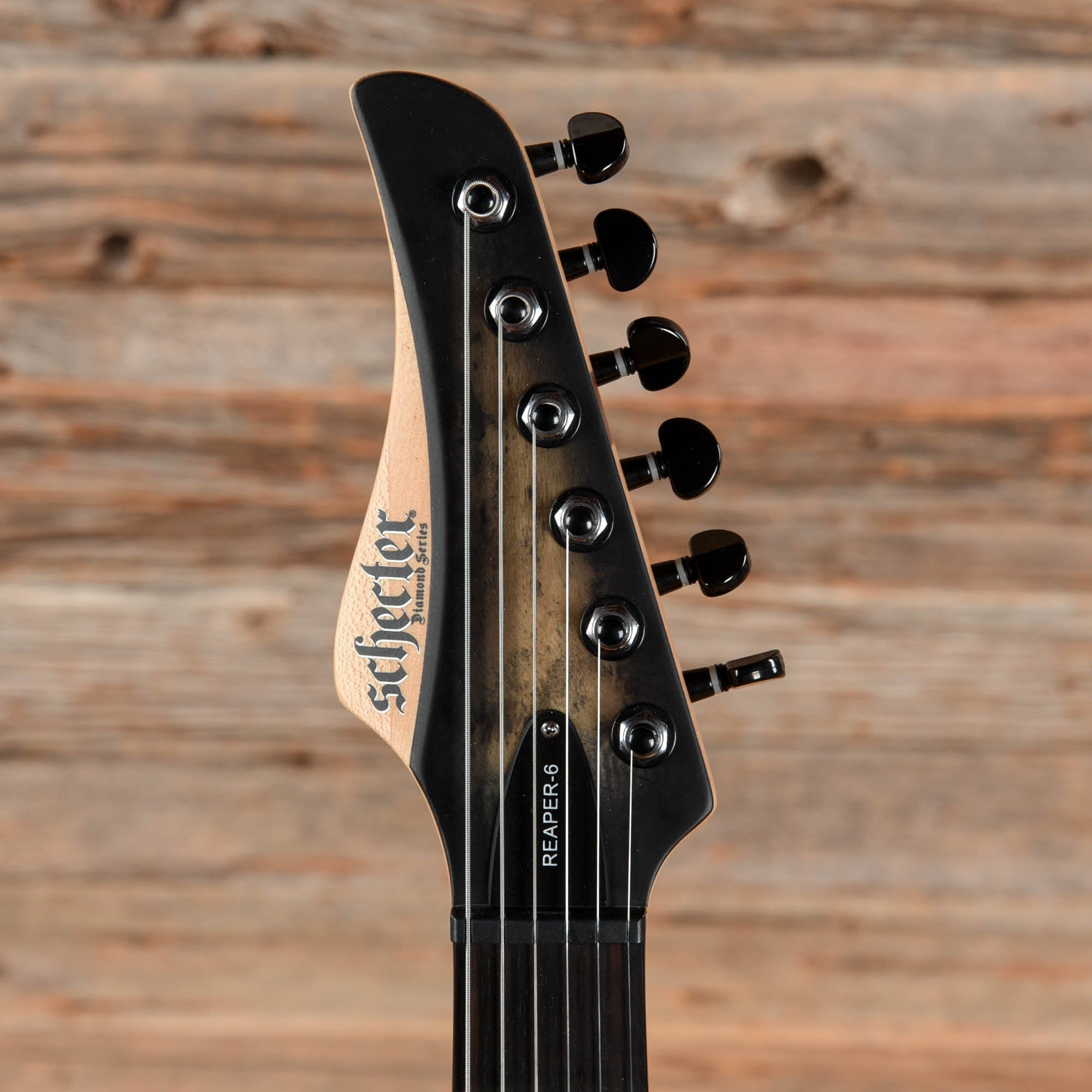 Schecter Reaper 6 Satin Charcoal Burst 2020 – Chicago Music Exchange