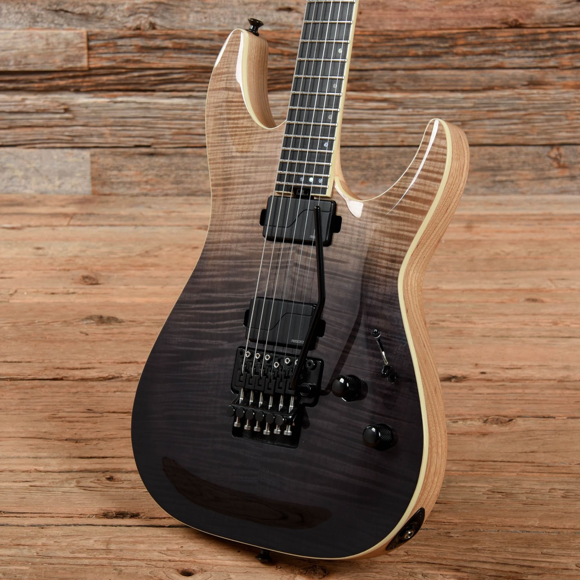 Schecter SLS Elite Floyd C1C-1 Black Fade Burst – Chicago Music Exchange