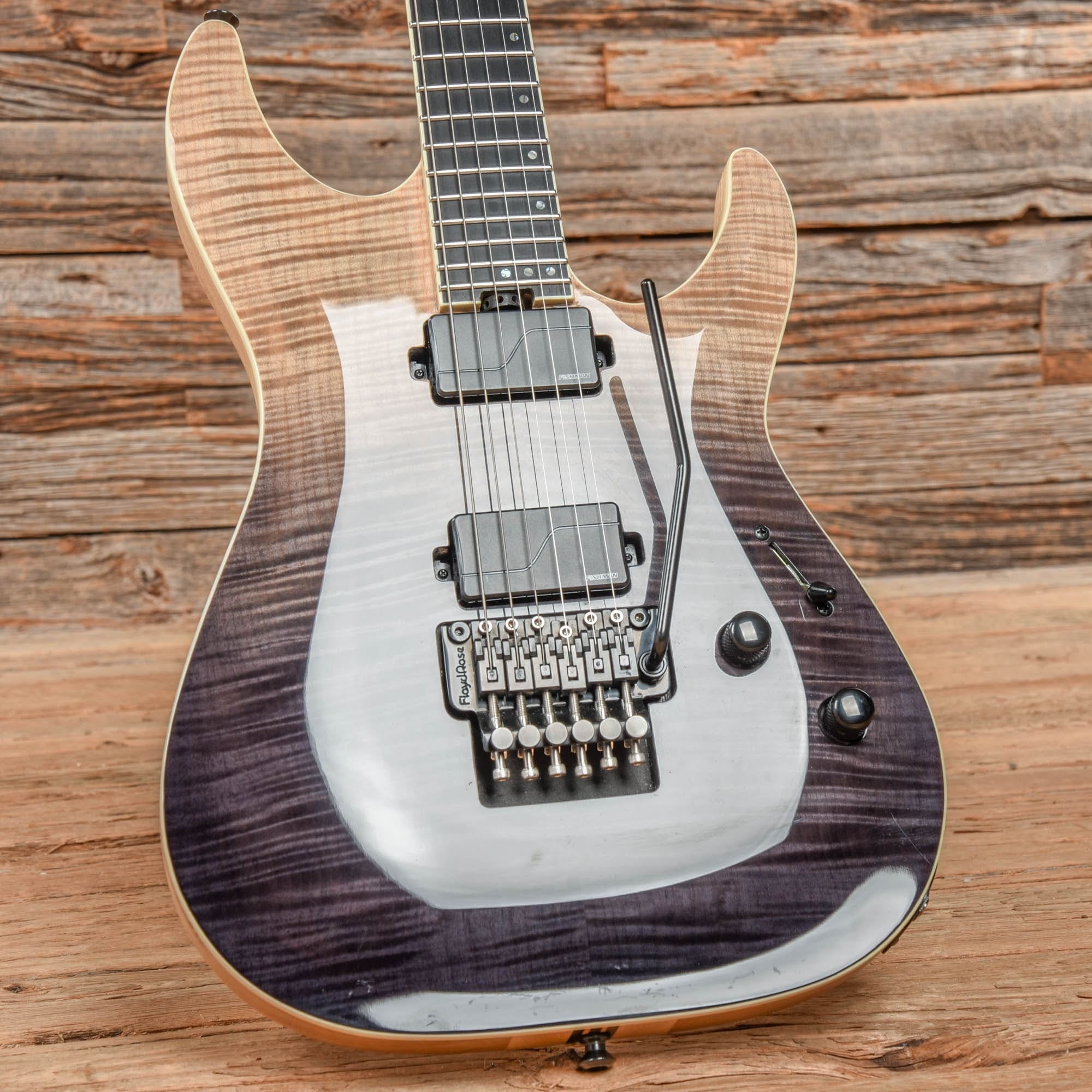 Schecter SLS Elite Floyd C1C-1 Black Fade Burst – Chicago Music Exchange