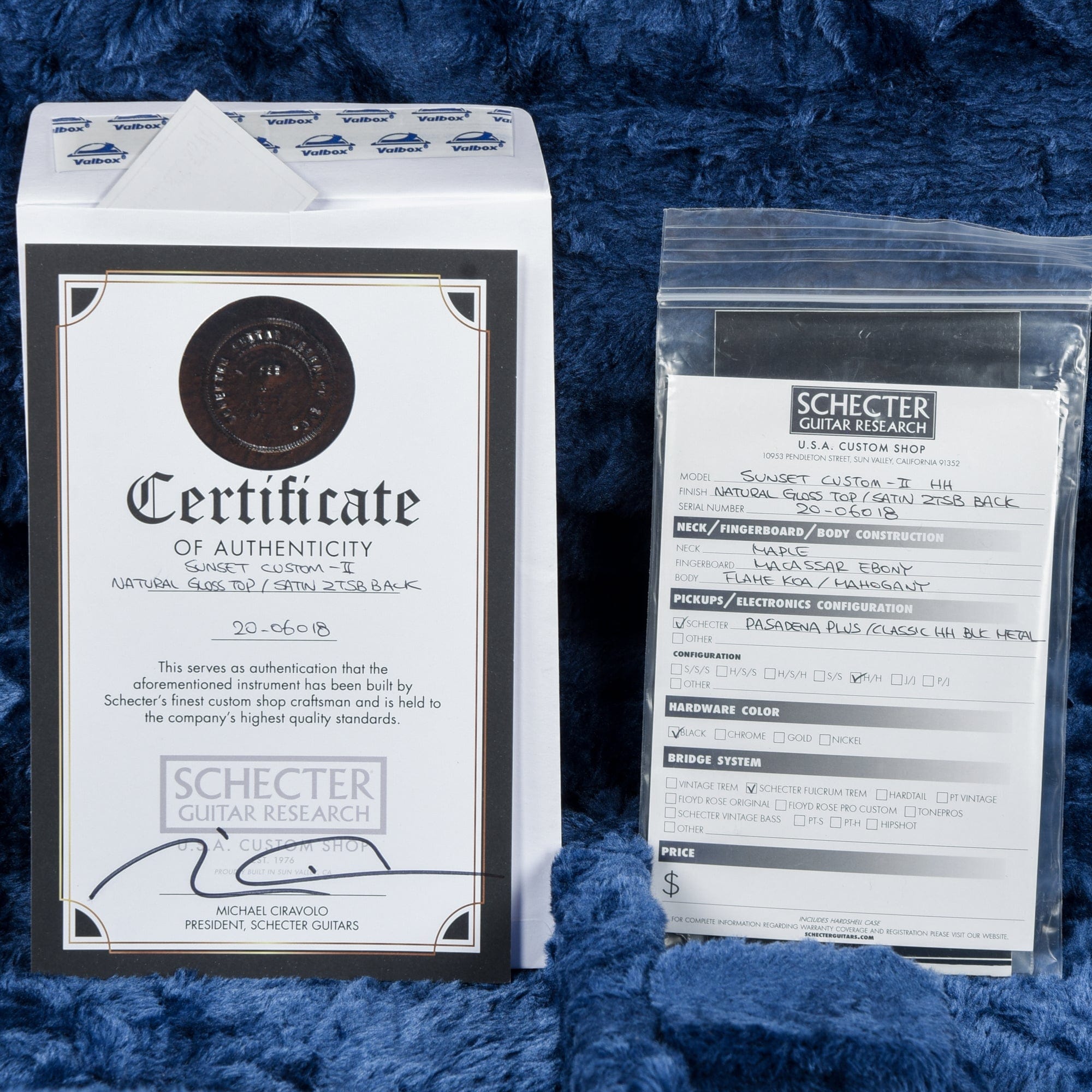 Schecter Sunset Custom-II Natural – Chicago Music Exchange