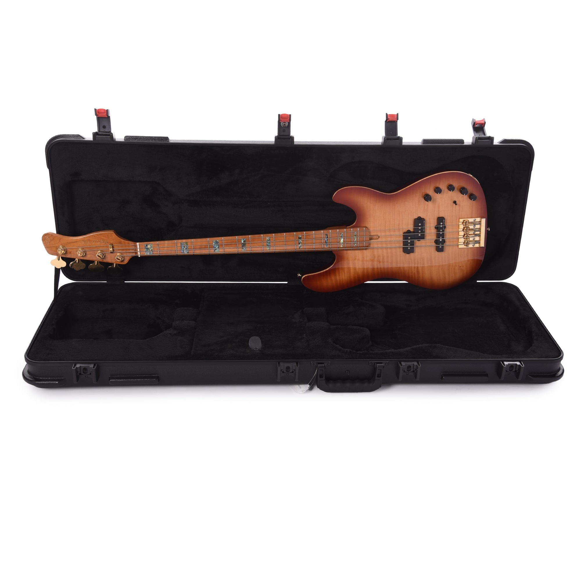 Sire Marcus Miller P10 DX Flame Maple/Alder 4-String Tobacco Sunburst ...