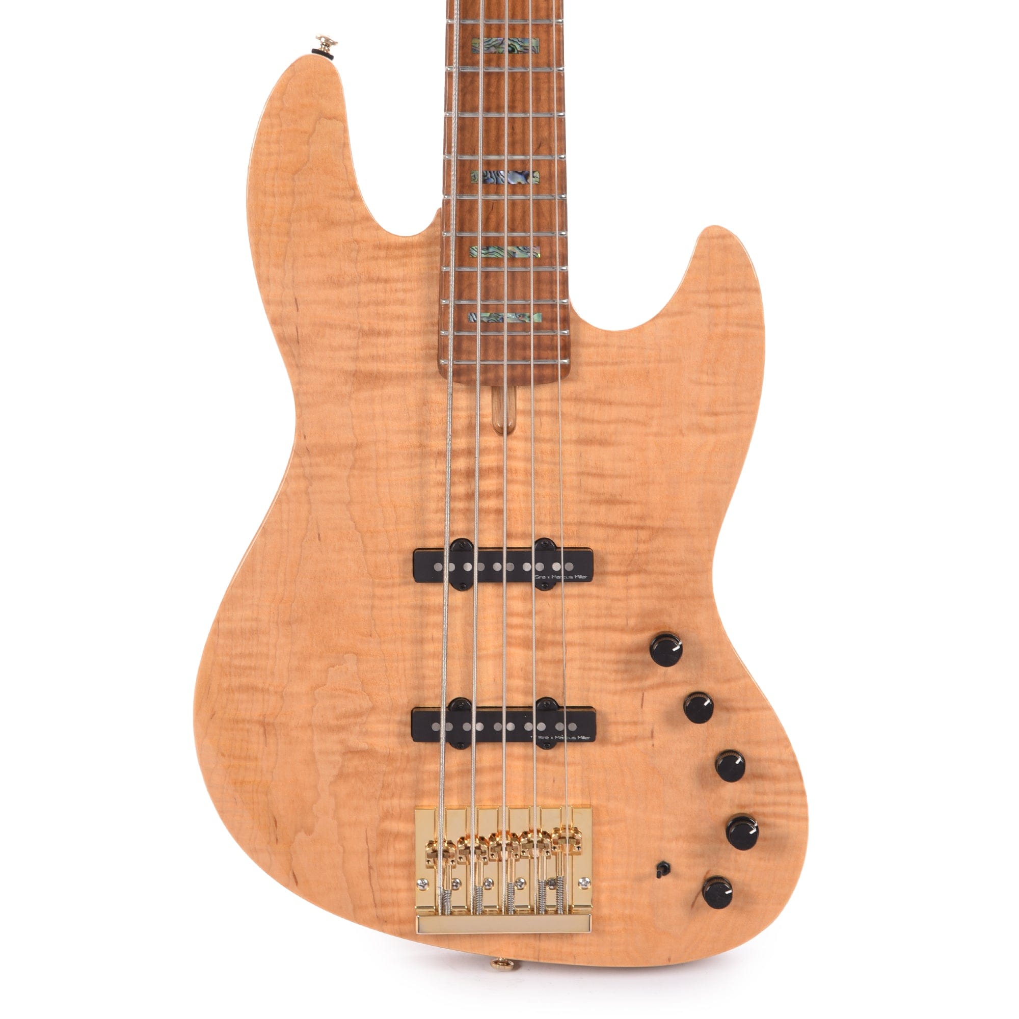 Sire Marcus Miller V10 DX Flame Maple/Swamp Ash 5-String Natural – Chicago Music Exchange