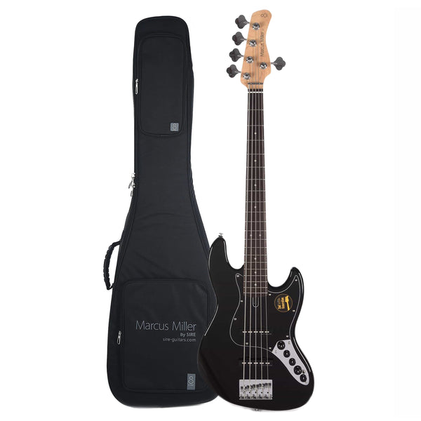 Sire Marcus Miller V3 5-String Black (2nd Gen) and Sire Gig Bag Bundle ...