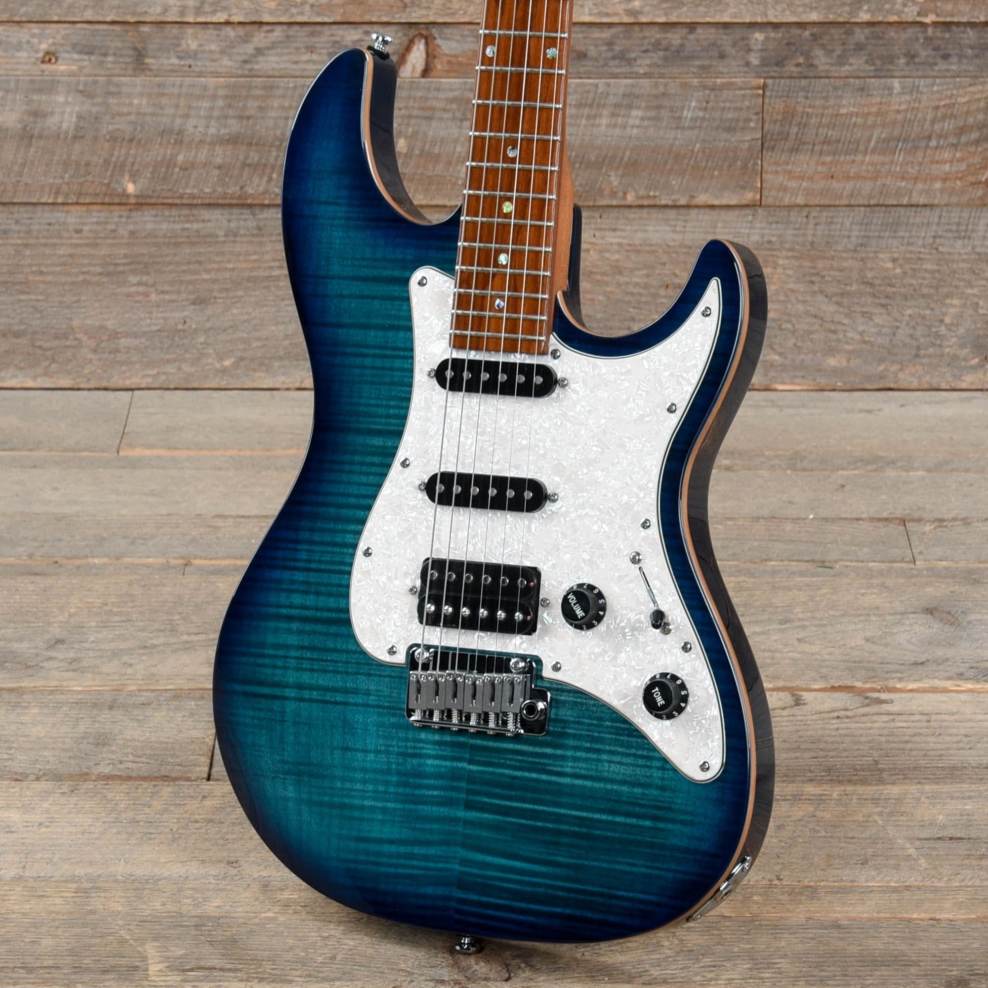 Sire Larry Carlton S7-FM Electric Transparent Blue – Chicago Music Exchange