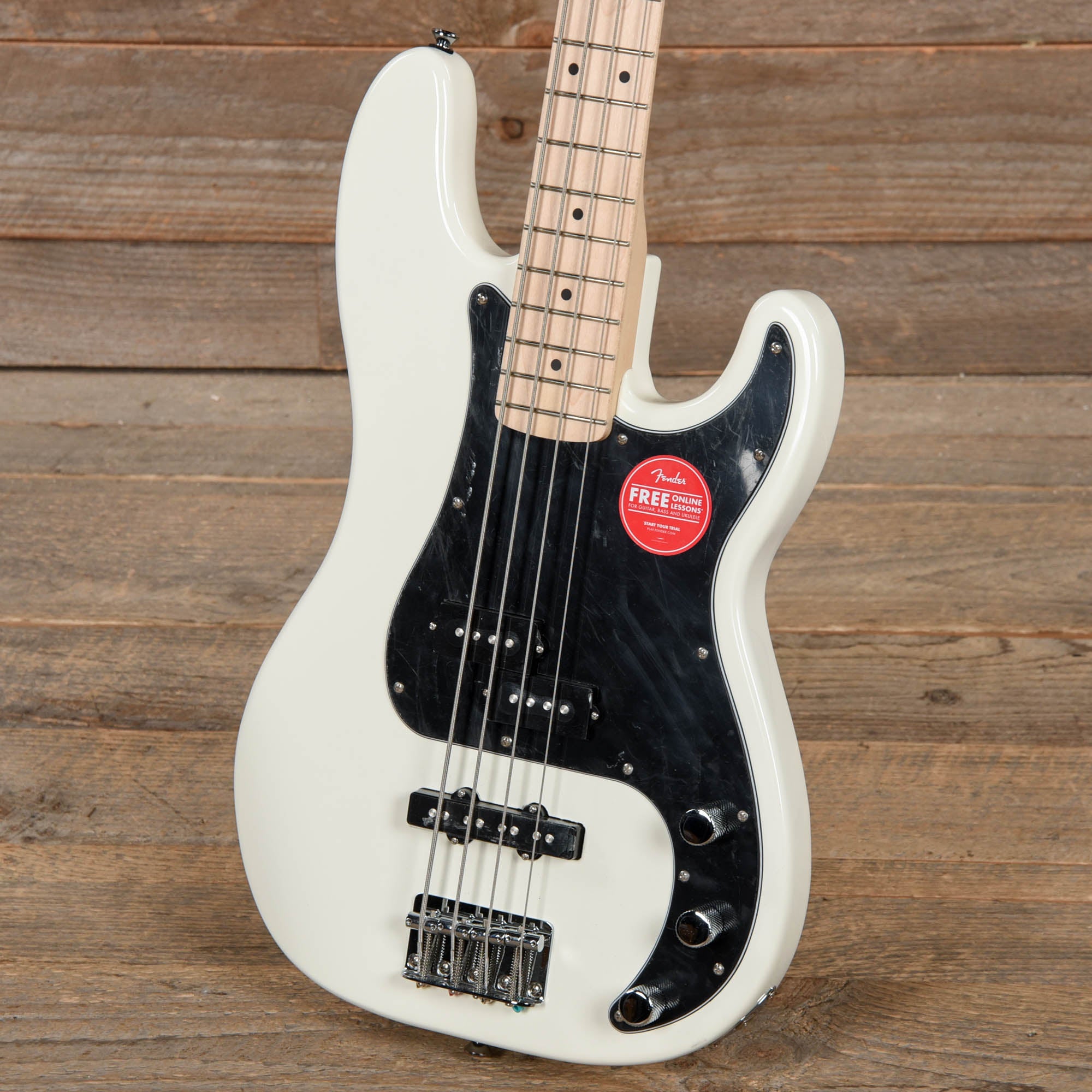 Squier Affinity Precision Bass PJ Olympic White – Chicago Music Exchange