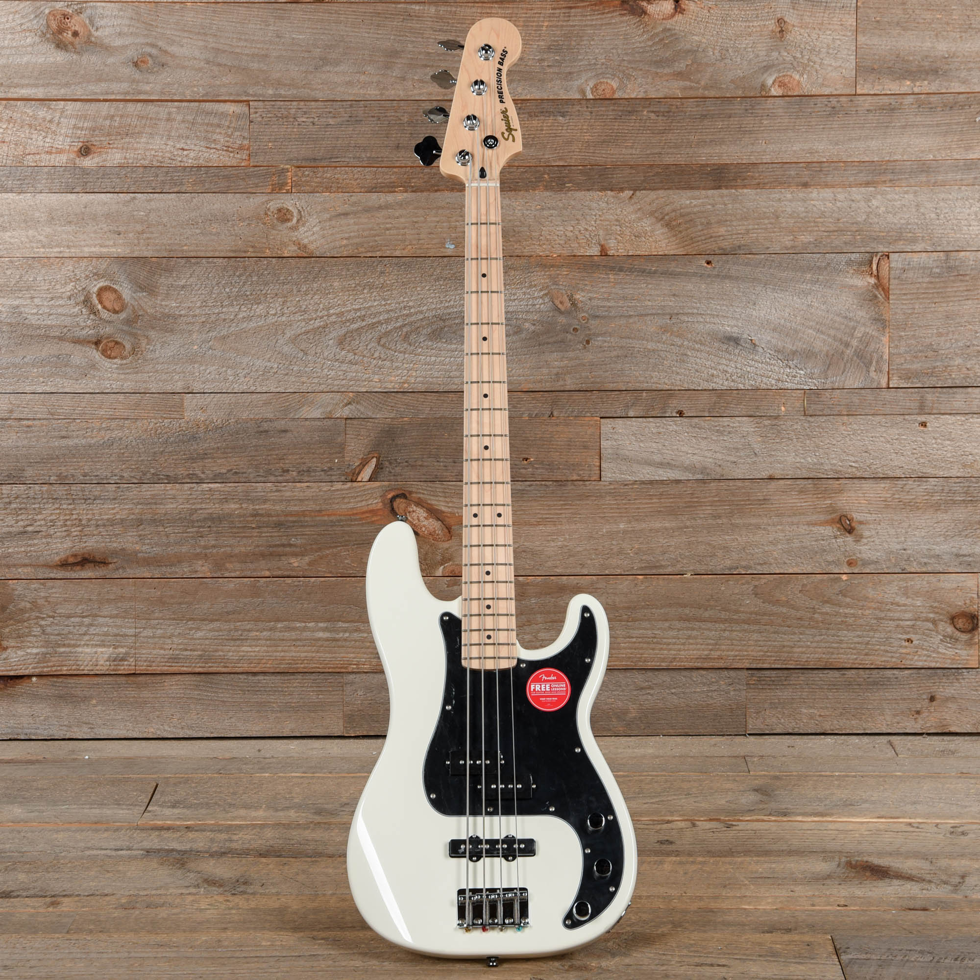 Squier Affinity Precision Bass PJ Olympic White – Chicago Music Exchange