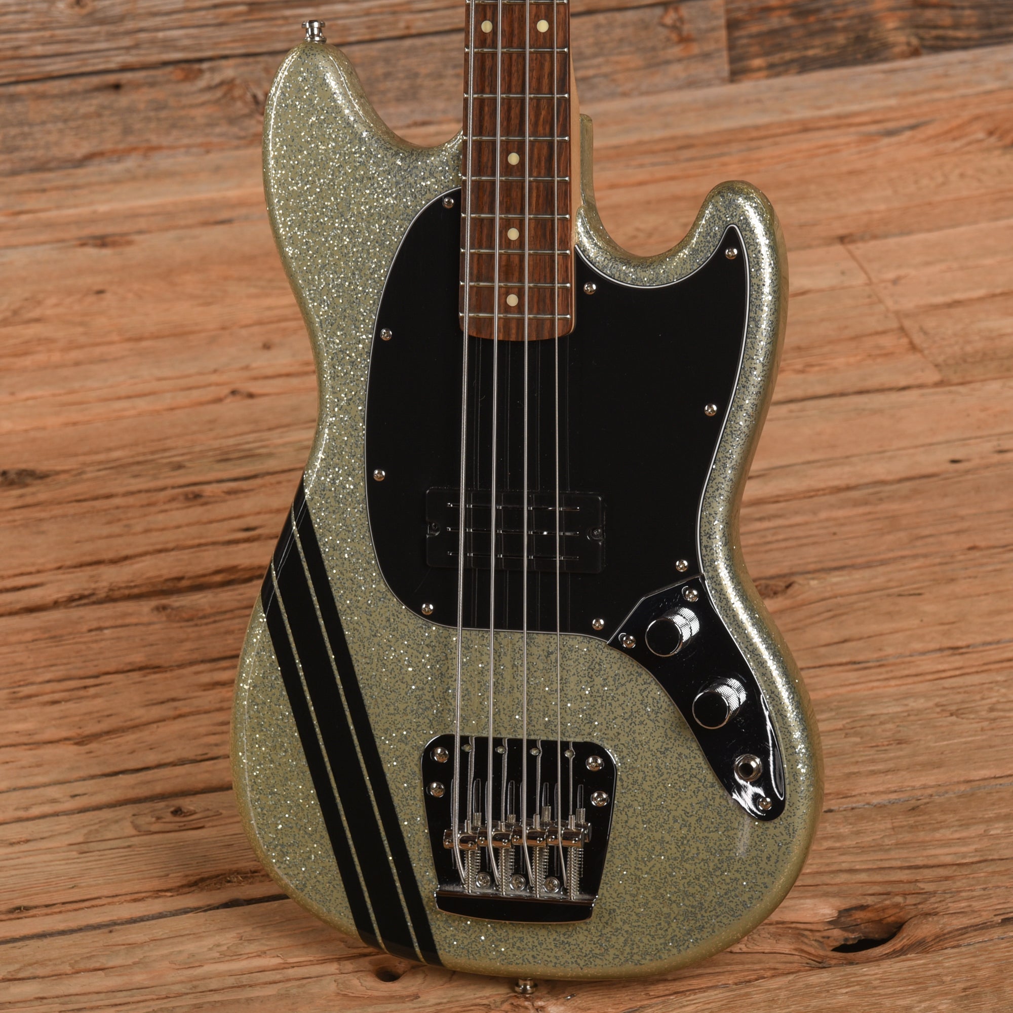 Squier Mikey Way Signature Mustang Bass Silver Sparkle 2015 – Chicago ...
