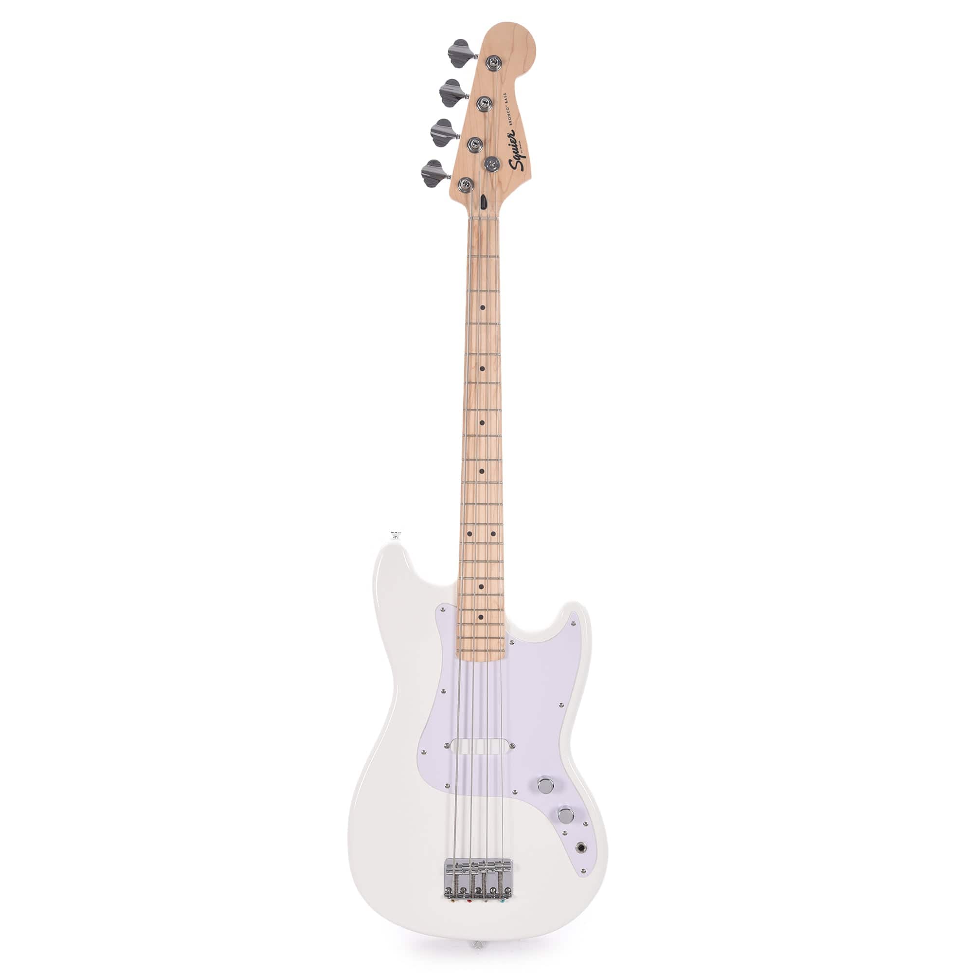 Squier Sonic Bronco Bass Arctic White – Chicago Music Exchange