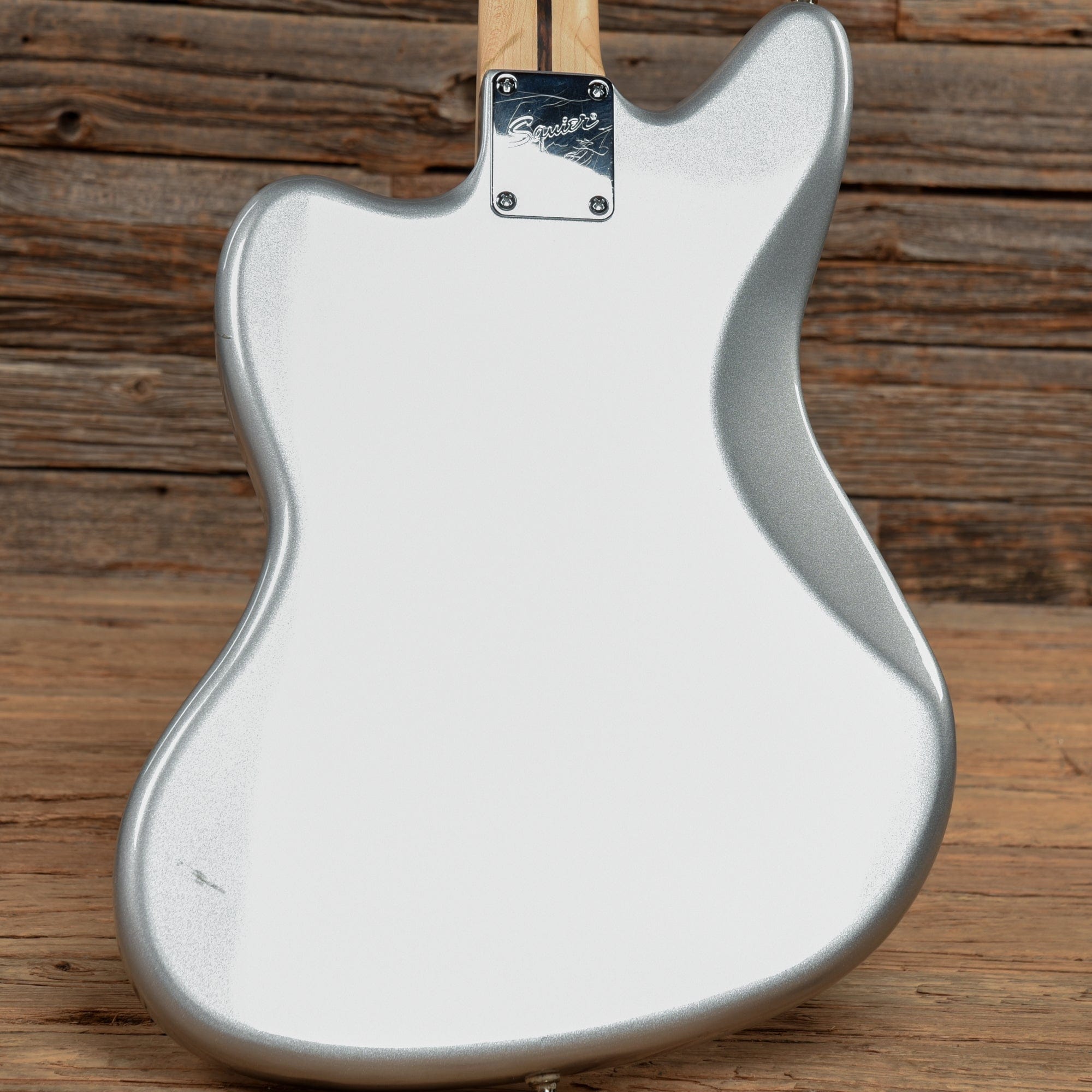 Squier Vintage Modified Jaguar Bass Silver 2017 – Chicago Music Exchange