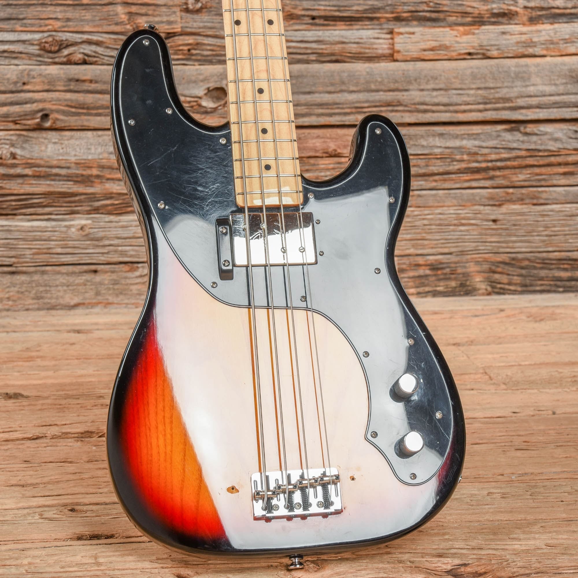 Squier Vintage Modified Precision Bass TB Sunburst – Chicago Music Exchange