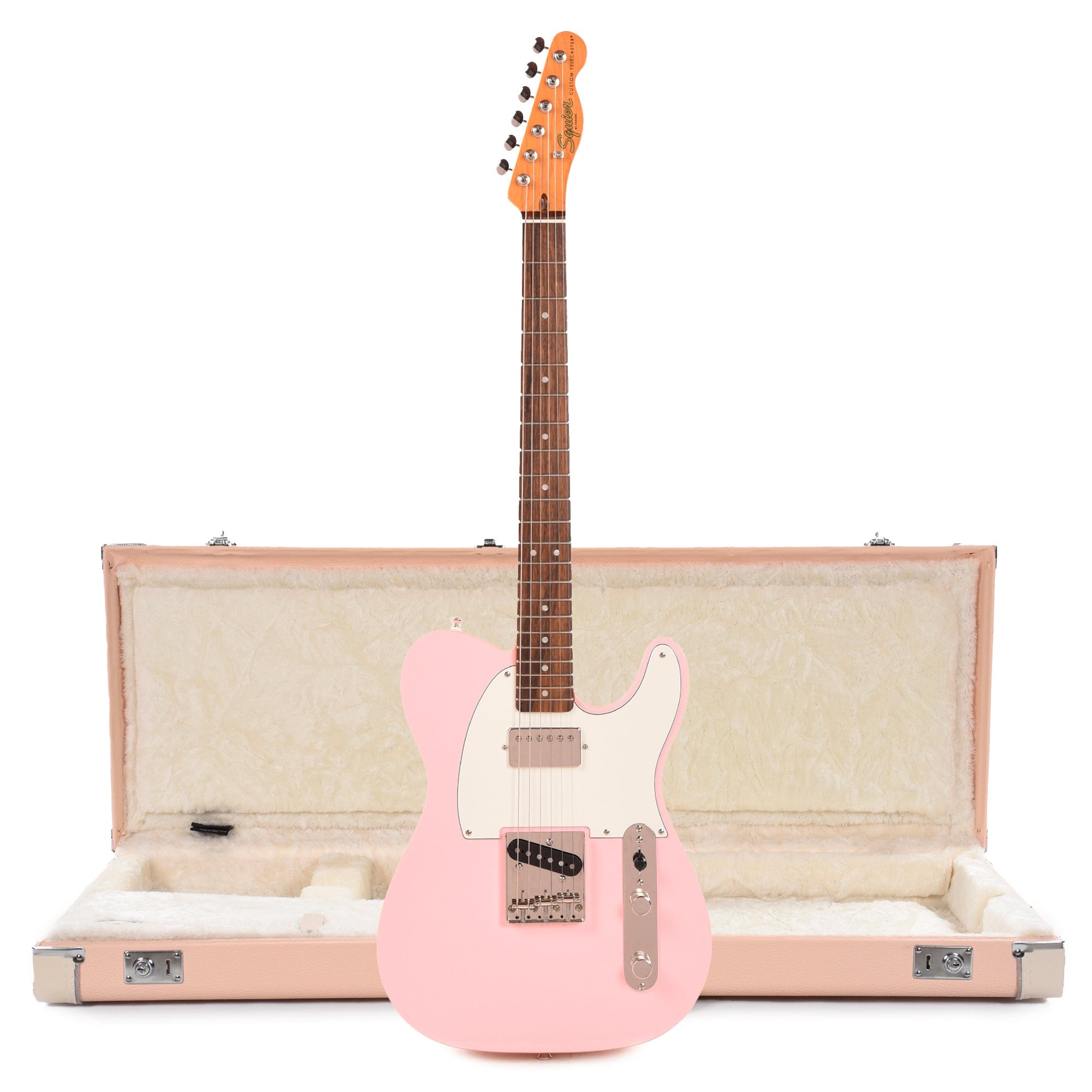 Squier Classic Vibe 60s Custom Telecaster HS Shell Pink and Hardshell ...