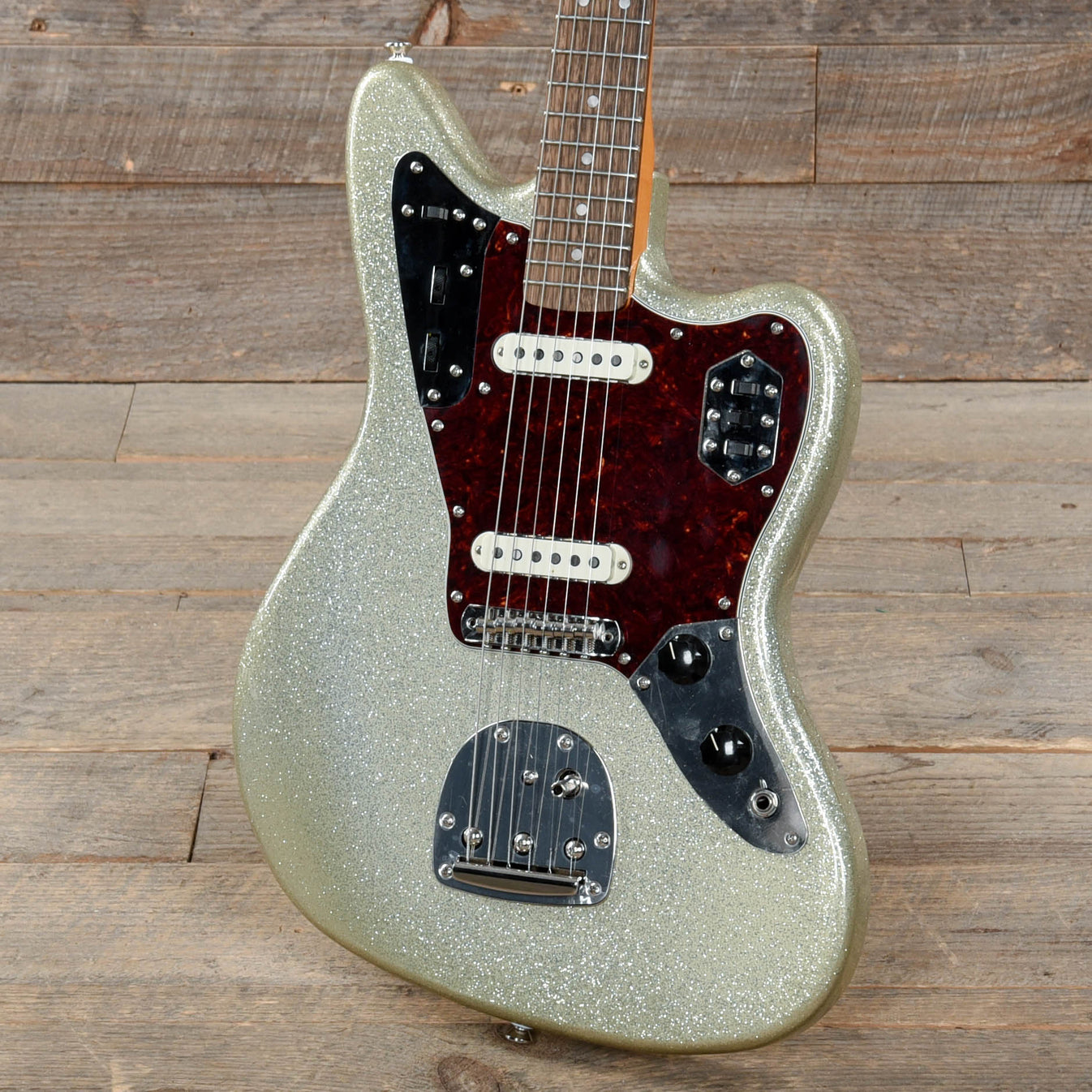 Squier Classic Vibe '60s Jaguar Silver Sparkle w/Matching Headcap ...