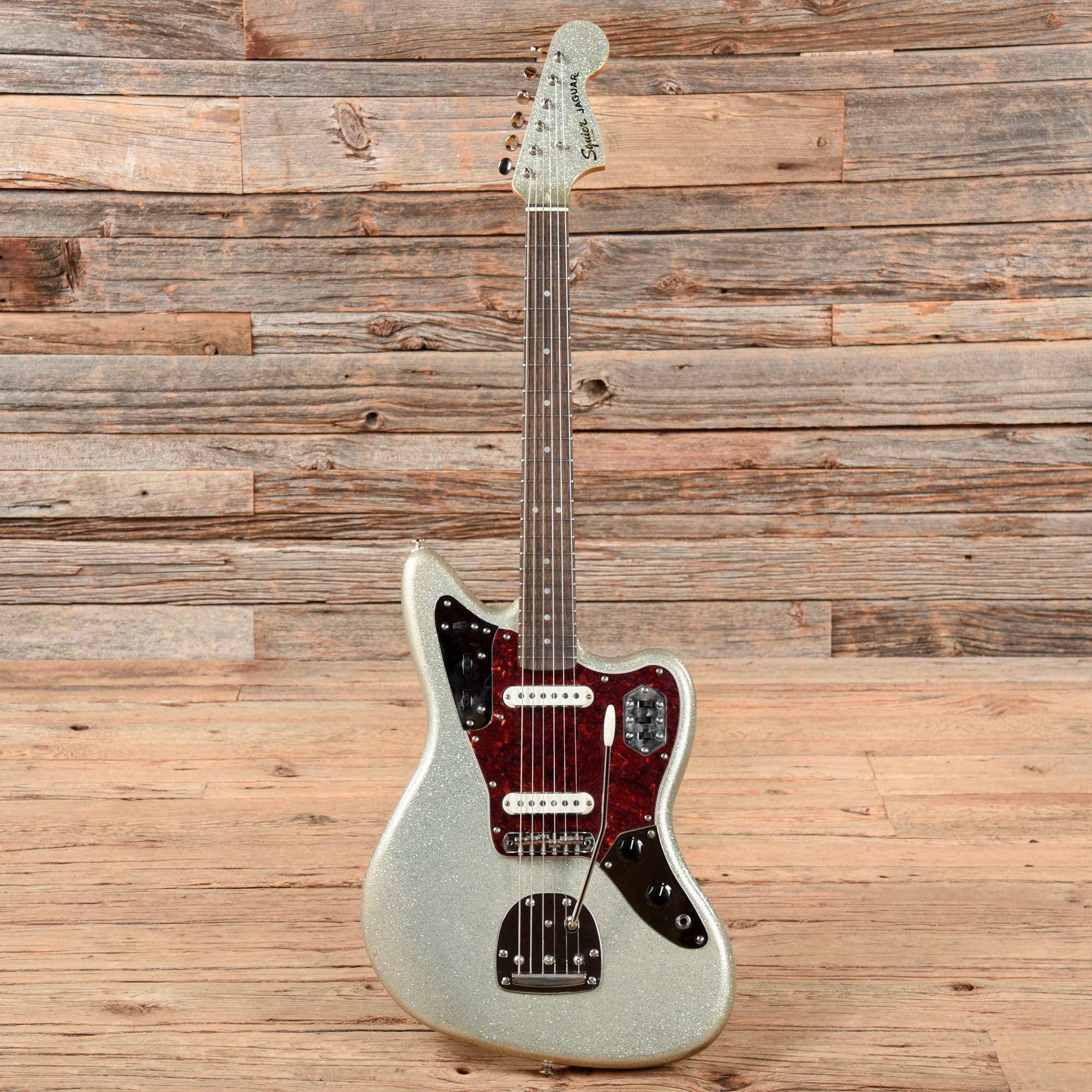 Squier Classic Vibe '60s Jaguar Silver Sparkle w/Matching Headcap ...