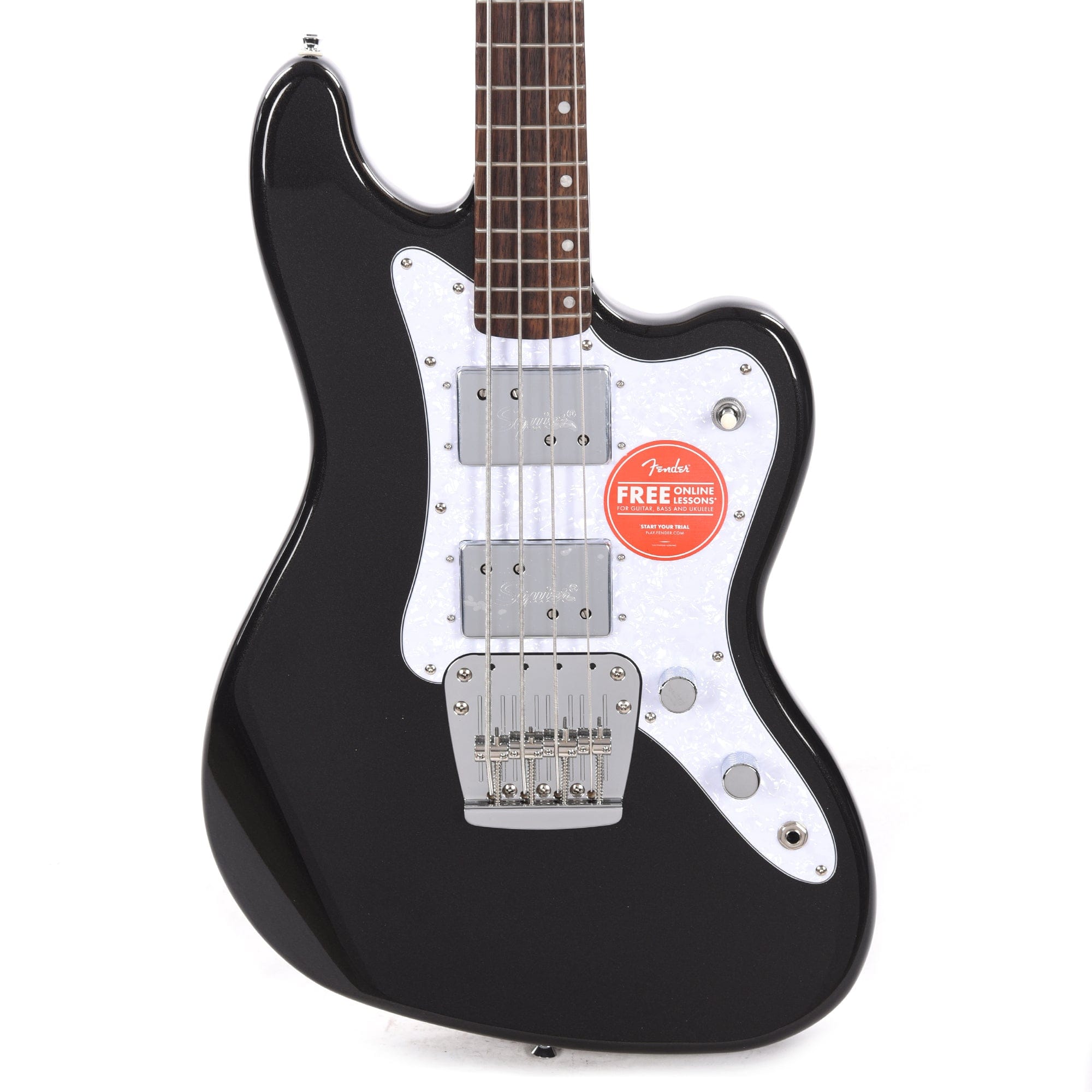 Squier Paranormal Rascal Bass HH Metallic Black – Chicago Music Exchange