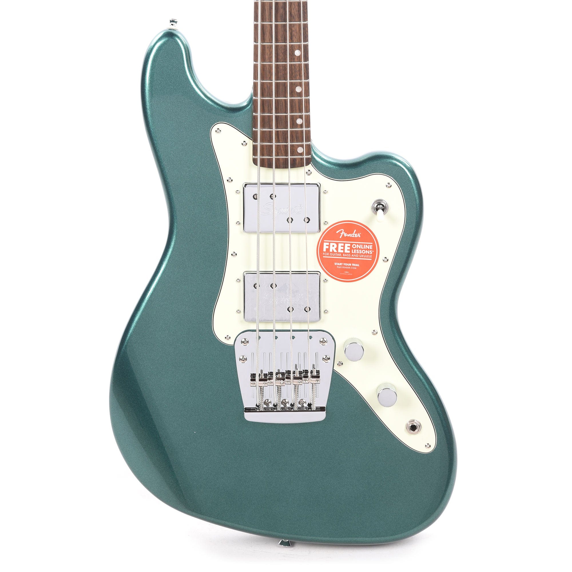 Squier Paranormal Rascal Bass HH Sherwood Green – Chicago Music Exchange