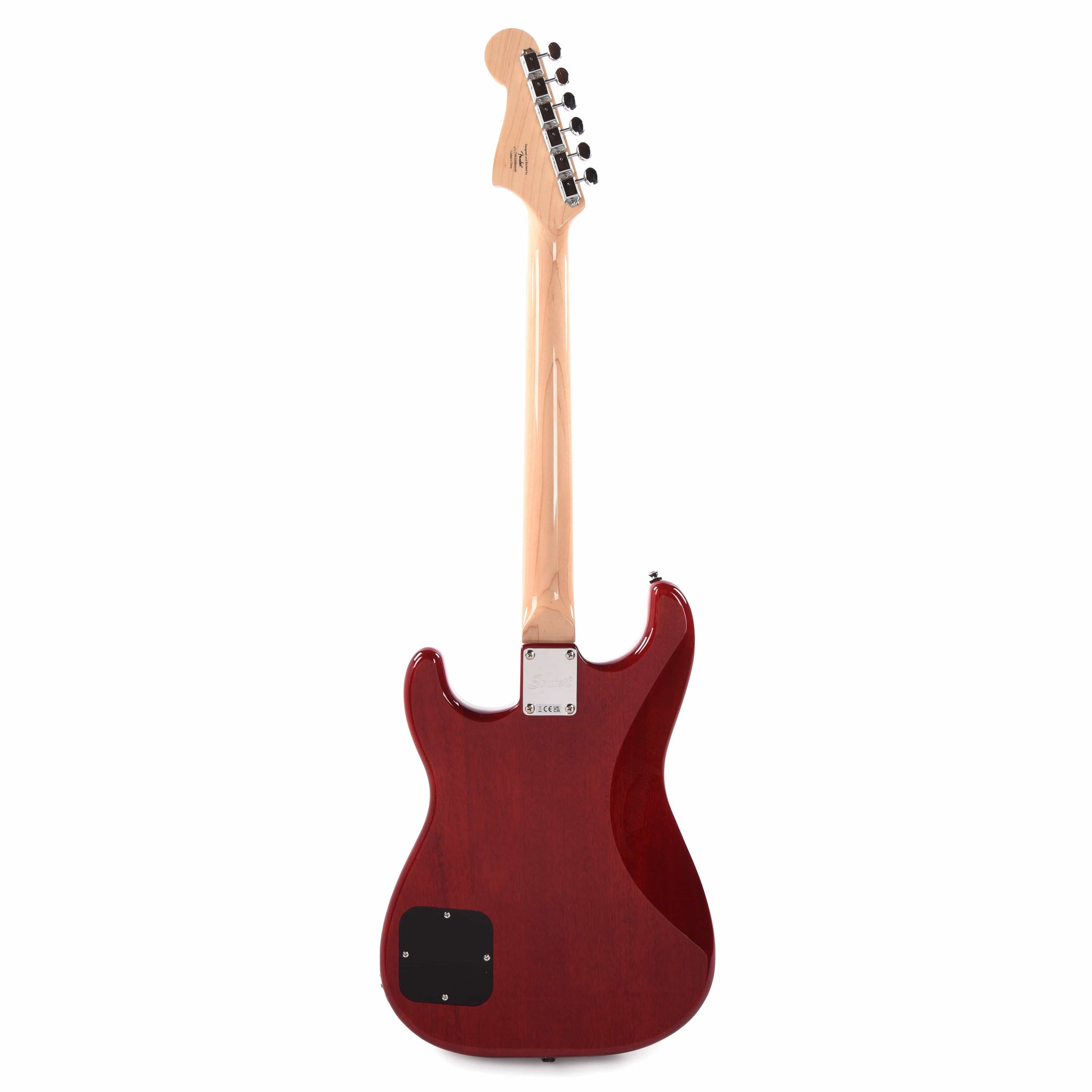 Squier Paranormal Strat-O-Sonic Crimson Red Transparent – Chicago Music ...