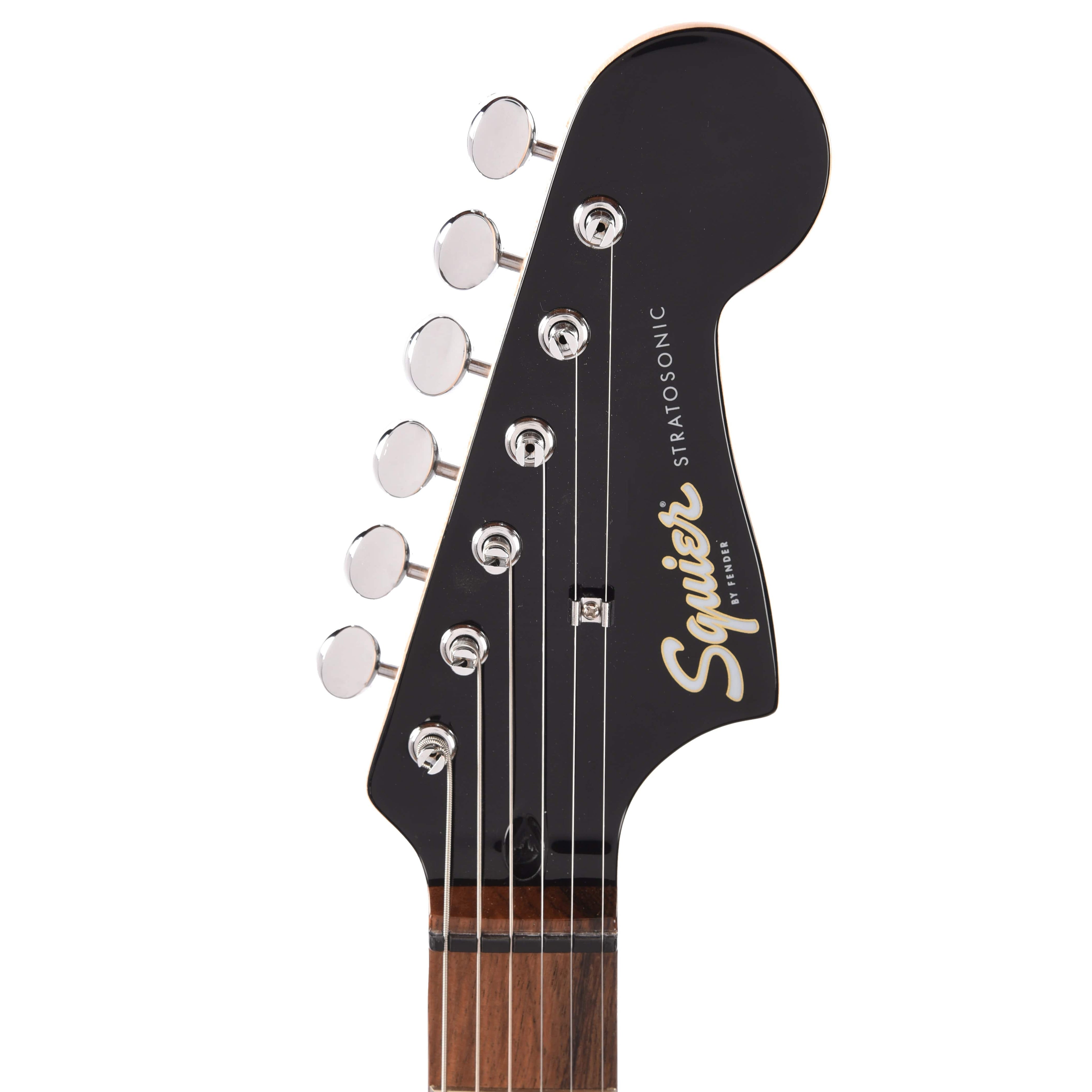 Squier Paranormal Strat-O-Sonic Crimson Red Transparent – Chicago Music ...