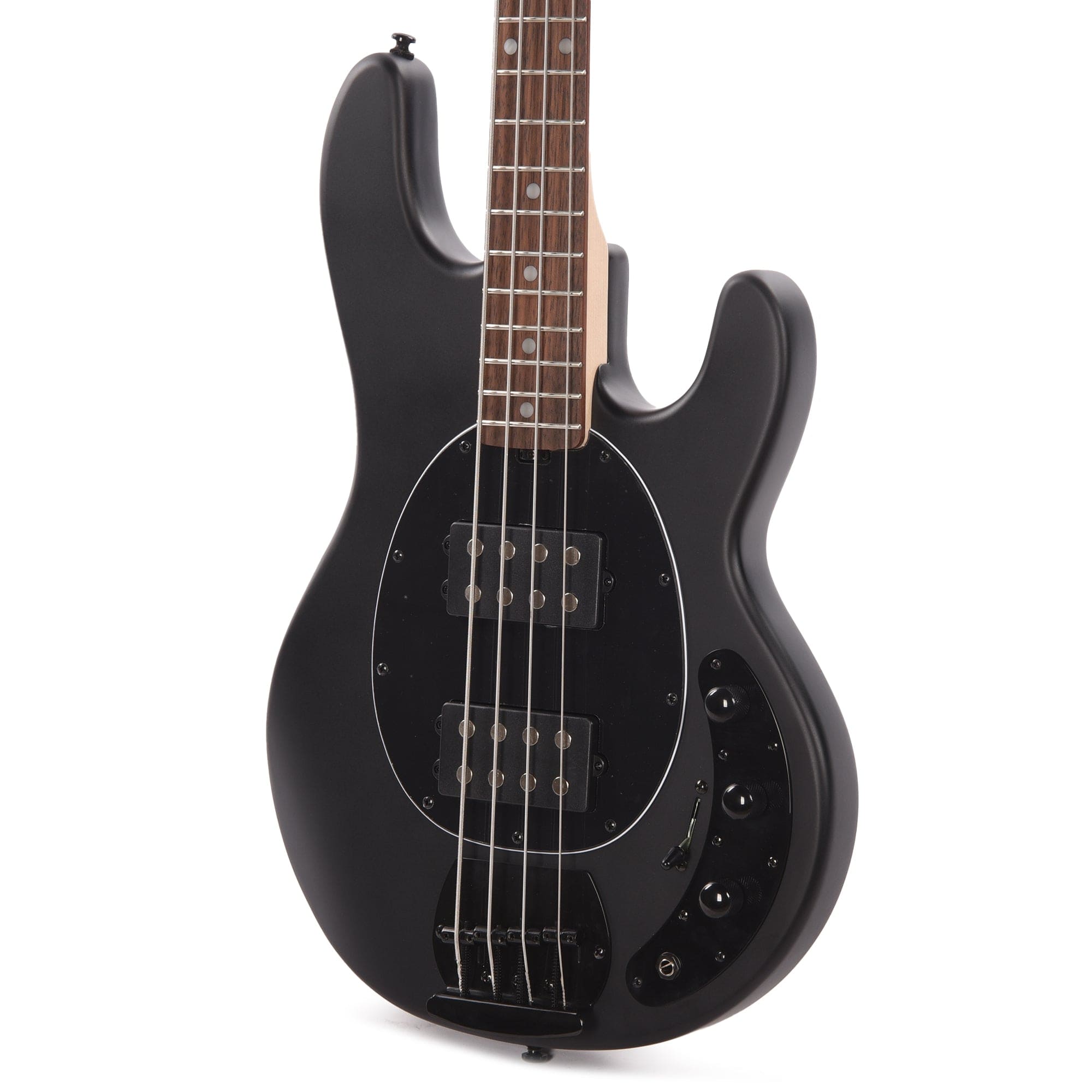 Sterling By Music Man StingRay HH RAY4HH Stealth Black Bass Guitar ...