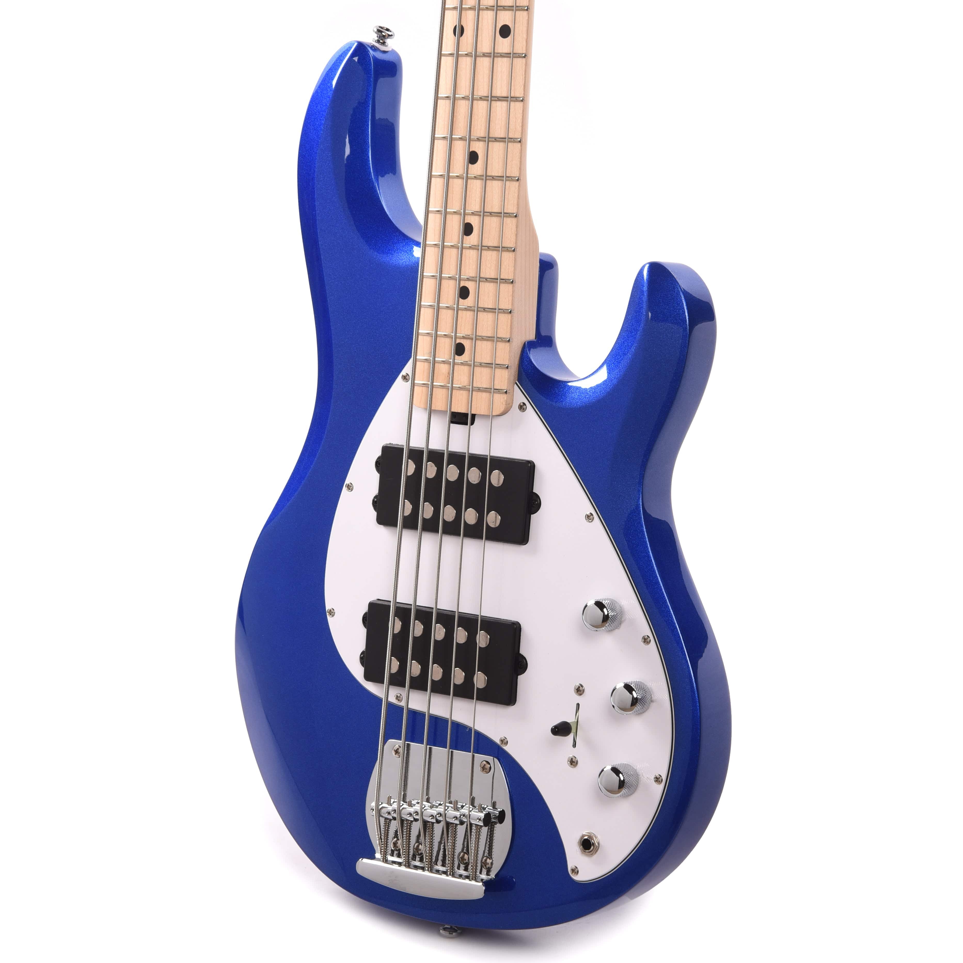 Sterling By Music Man StingRay 5 HH RAY5HH Cobra Blue Bass Guitar ...