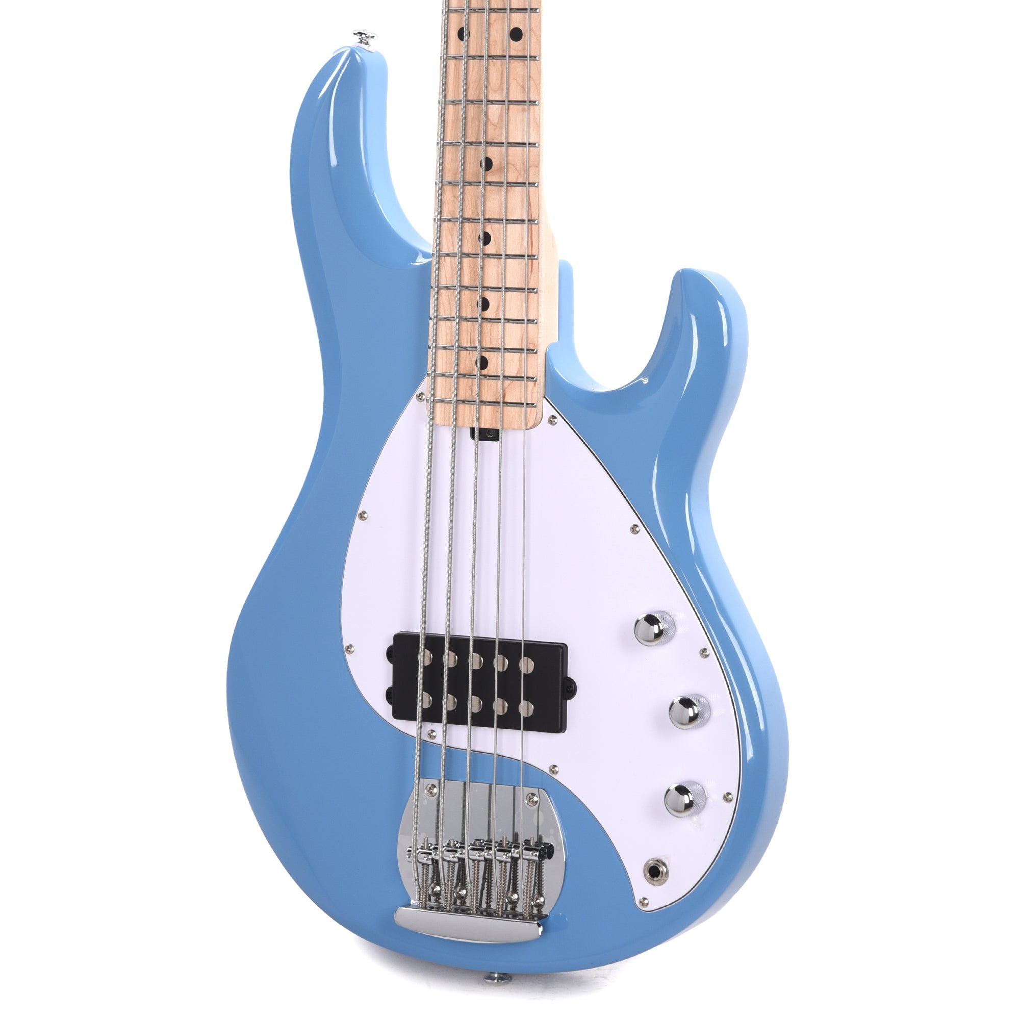 Sterling By Music Man StingRay 5 RAY5 Chopper Blue Bass Guitar ...