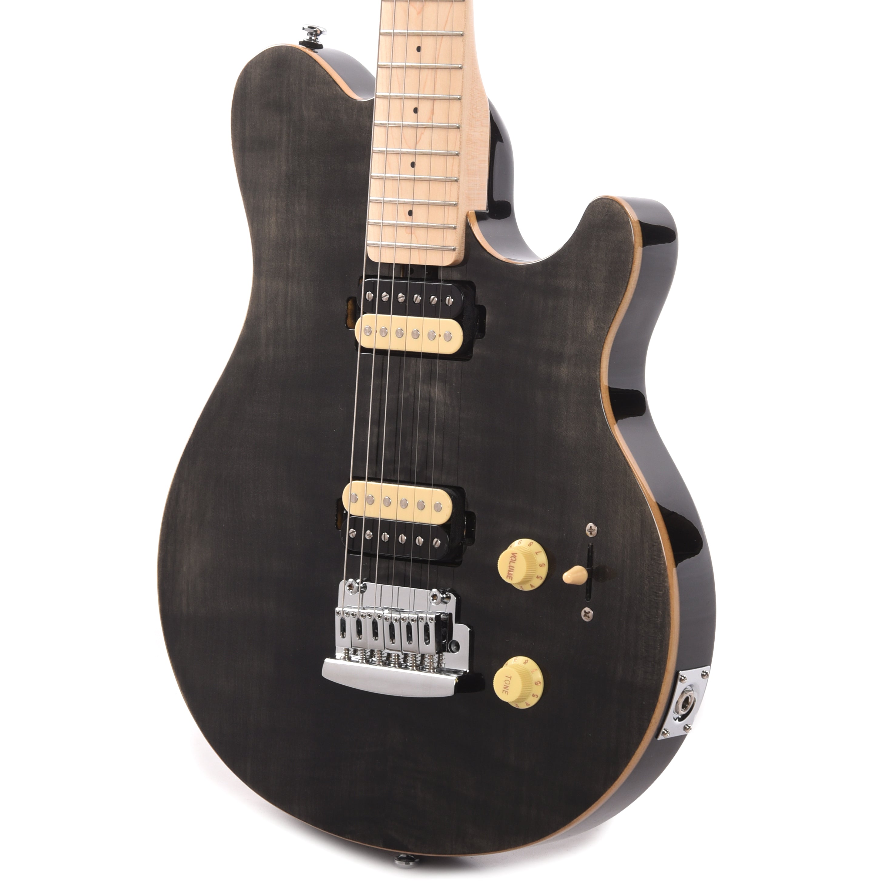 Sterling By Music Man Axis AX3 Flame Maple Trans Black – Chicago Music ...