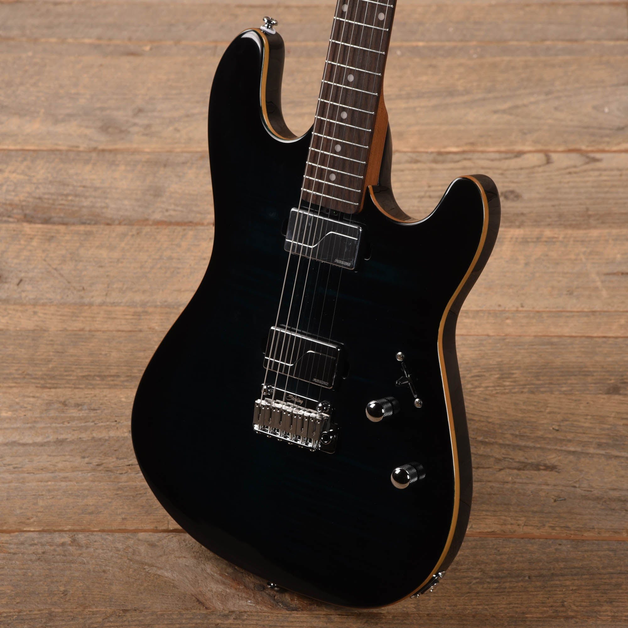 Sterling by Music Man Sabre Guitar Deep Blue Burst – Chicago Music Exchange