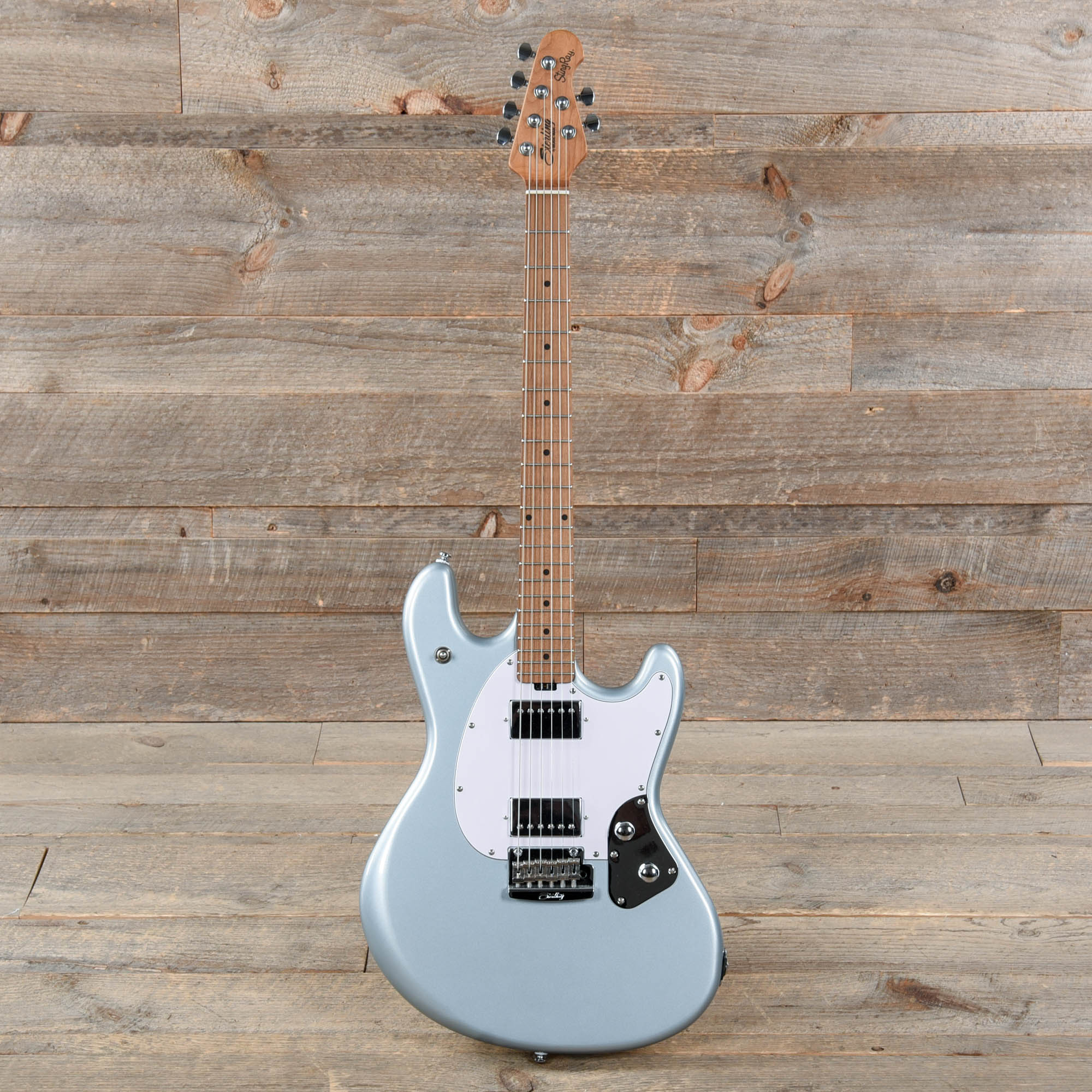 Sterling by Music Man StingRay Guitar Firemist Silver – Chicago Music ...
