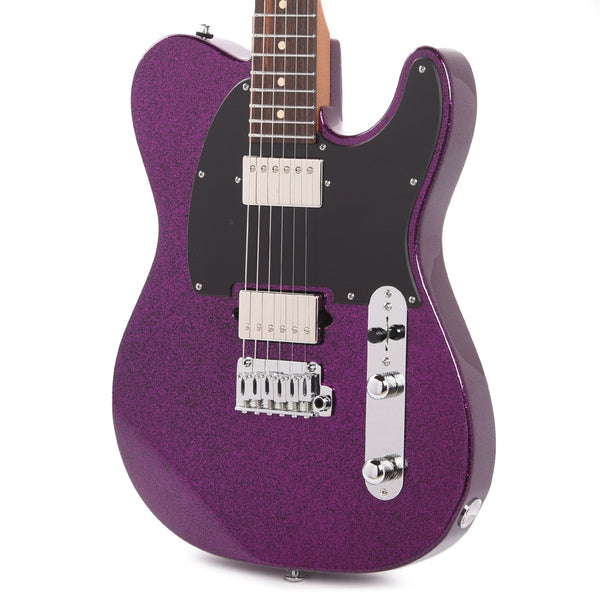 Suhr Custom Classic T Paulownia HH Purple Sparkle w/Roasted Neck & Ros ...