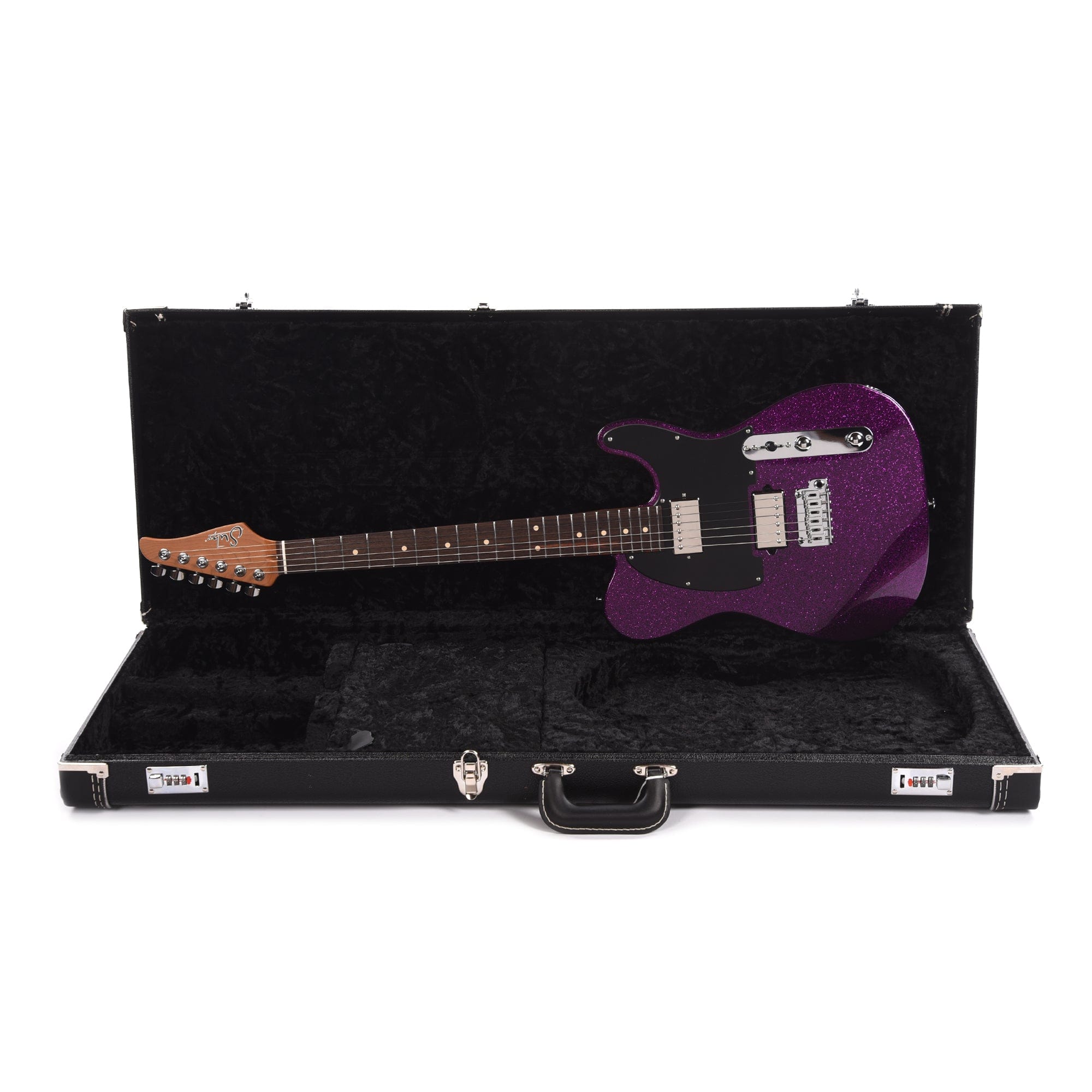 Suhr Custom Classic T Paulownia HH Purple Sparkle w/Roasted Neck & Ros ...