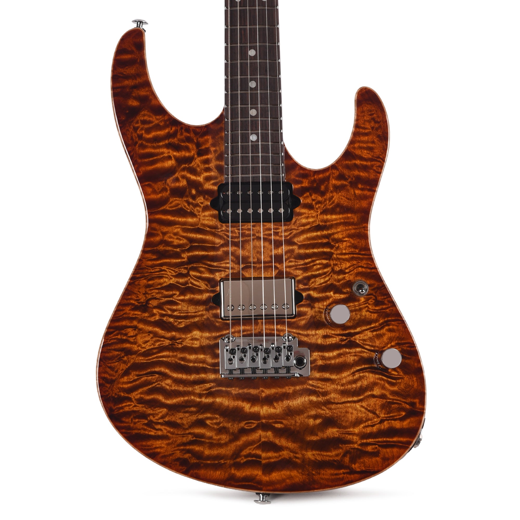 Suhr Custom Modern Carve Top Set Neck Copperhead Burst w/CME-Selected ...