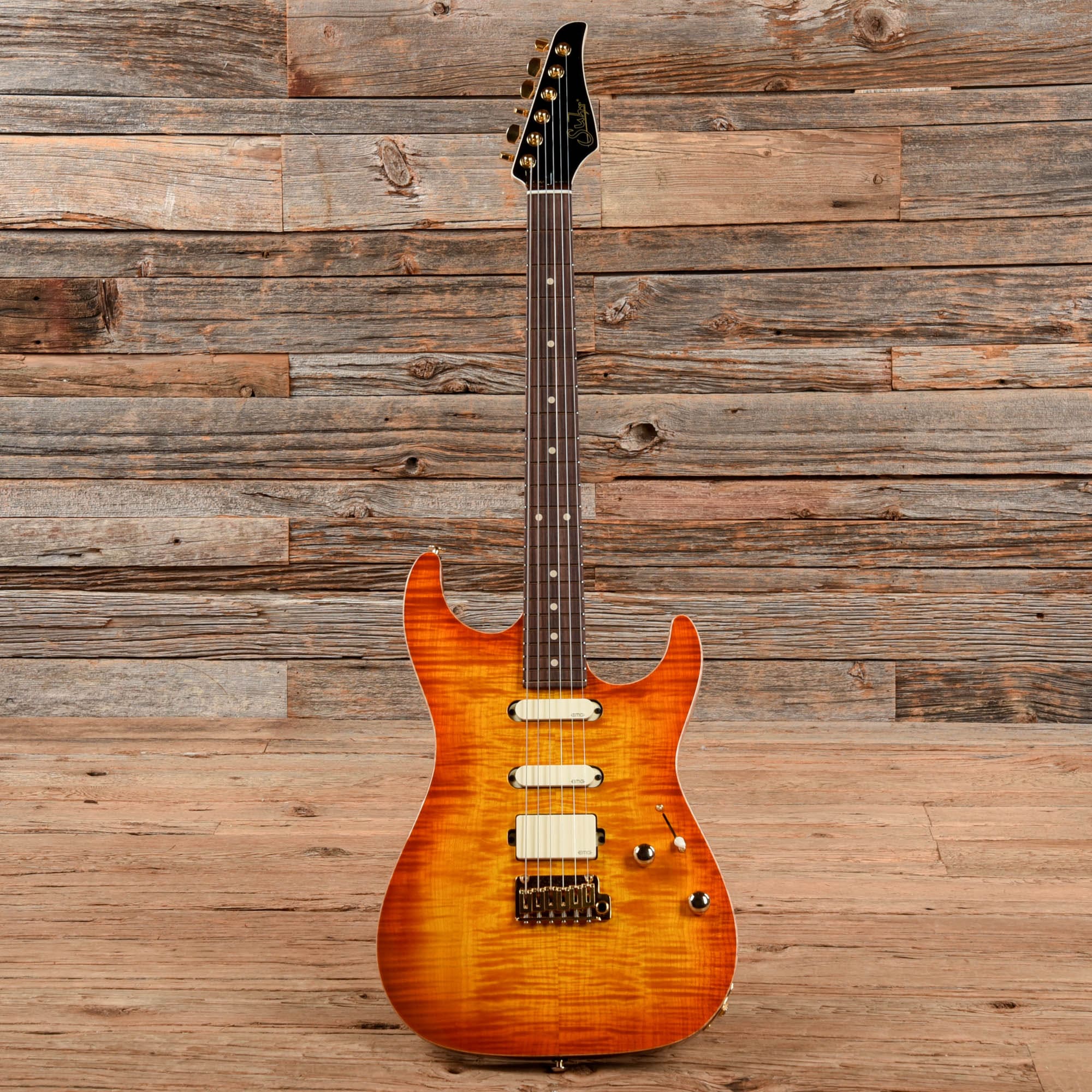 Suhr Limited Edition Standard Legacy Okoume/Curly Maple Sunburst ...