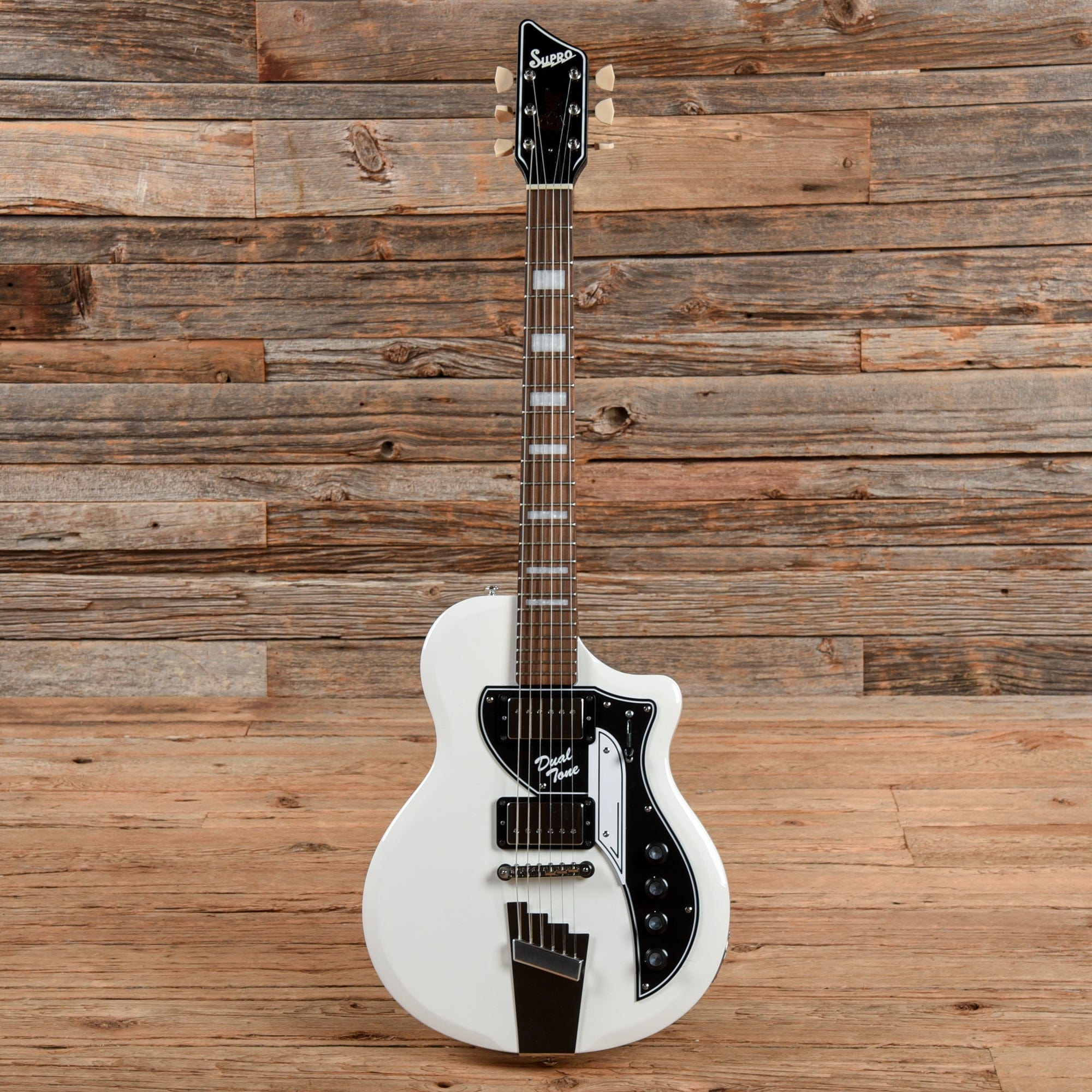 Supro 1224DBHT Limited Edition David Bowie 1961 Dual Tone White 2019 ...