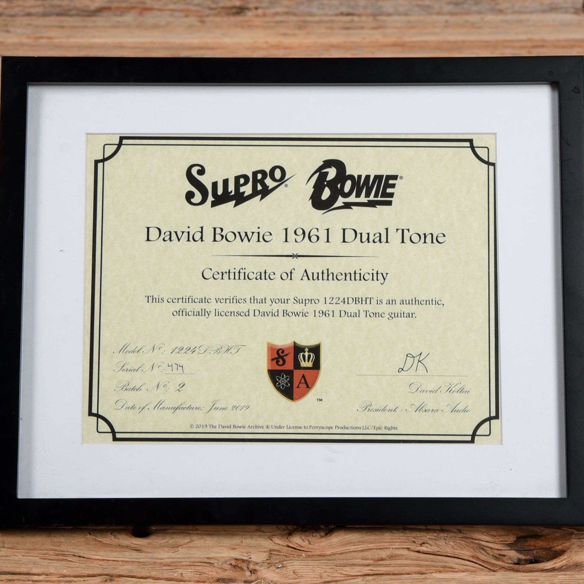 Supro 1224DBHT Limited Edition David Bowie 1961 Dual Tone White 2019 ...