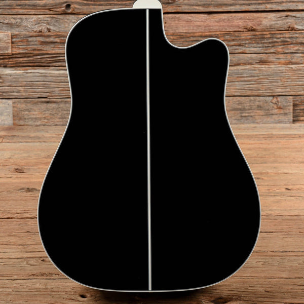 Takamine EF341SC Dreadnought Black LEFTY – Chicago Music Exchange