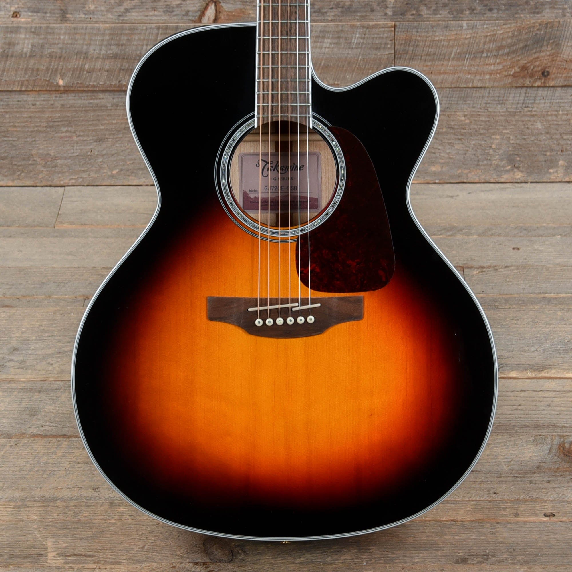 Takamine GJ72CE Jumbo Acoustic-Electric Brown Sunburst – Chicago Music ...
