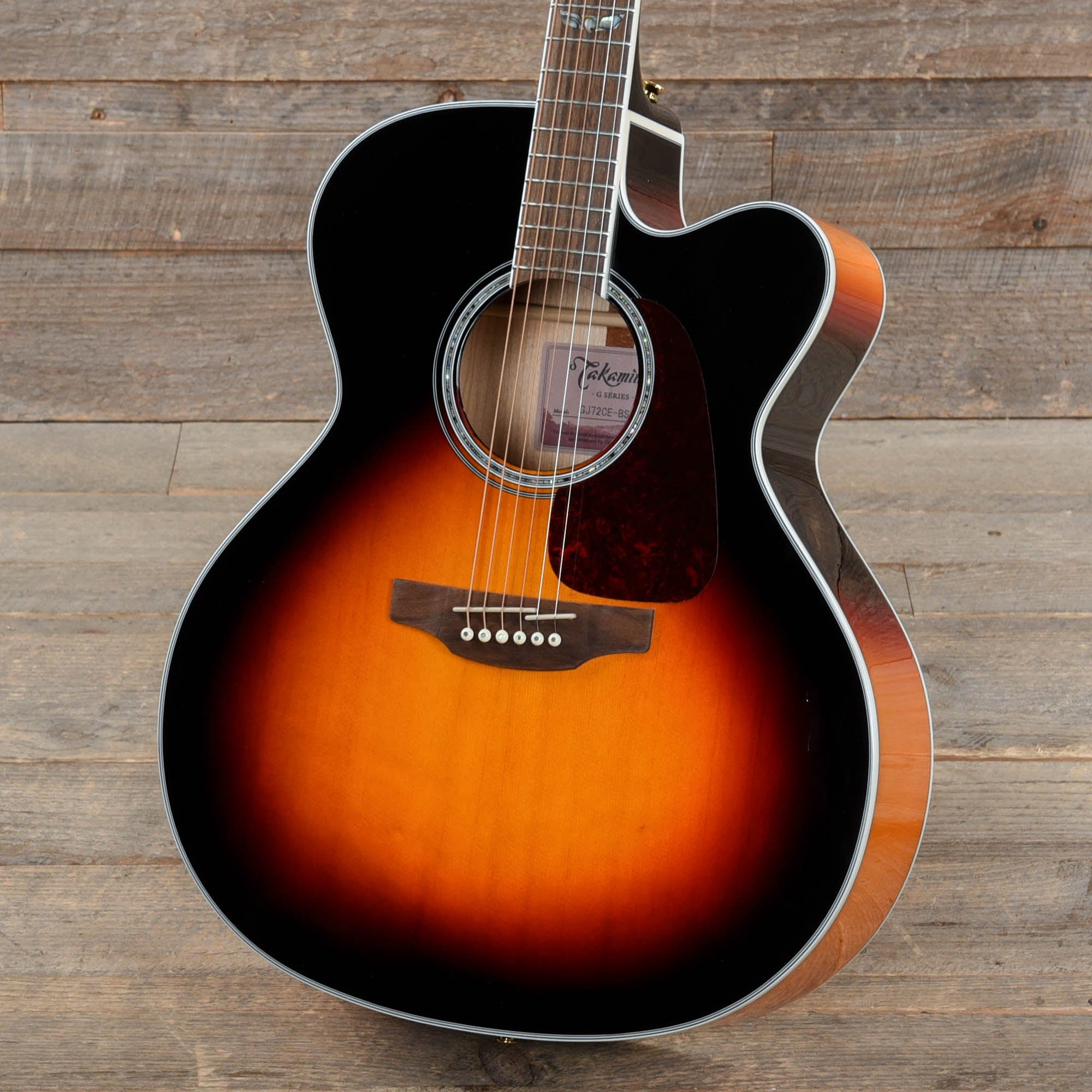 Takamine GJ72CE Jumbo Acoustic-Electric Brown Sunburst – Chicago Music ...