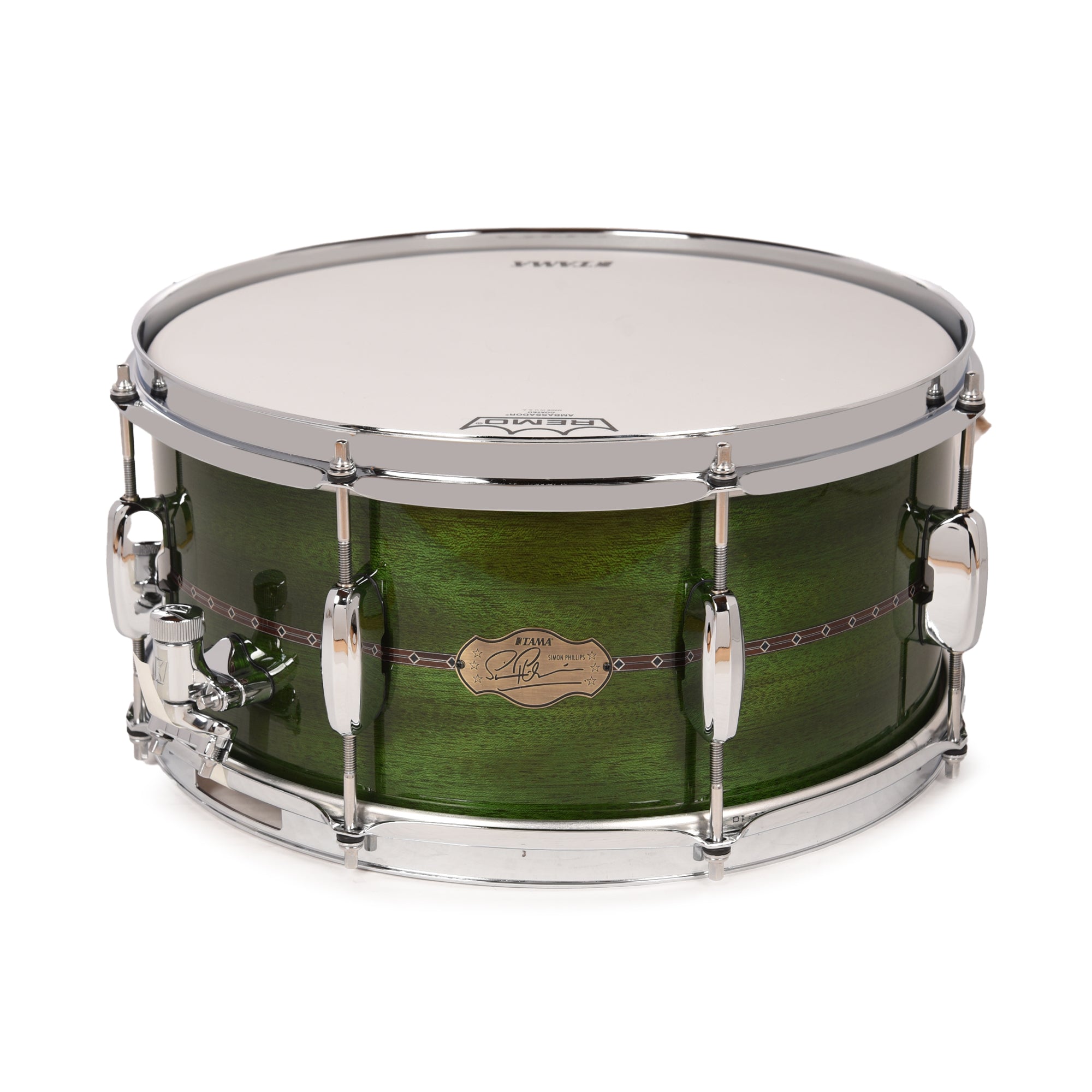Tama Simon Phillips Signature African Mahogany 14x6.5 Snare drum ...