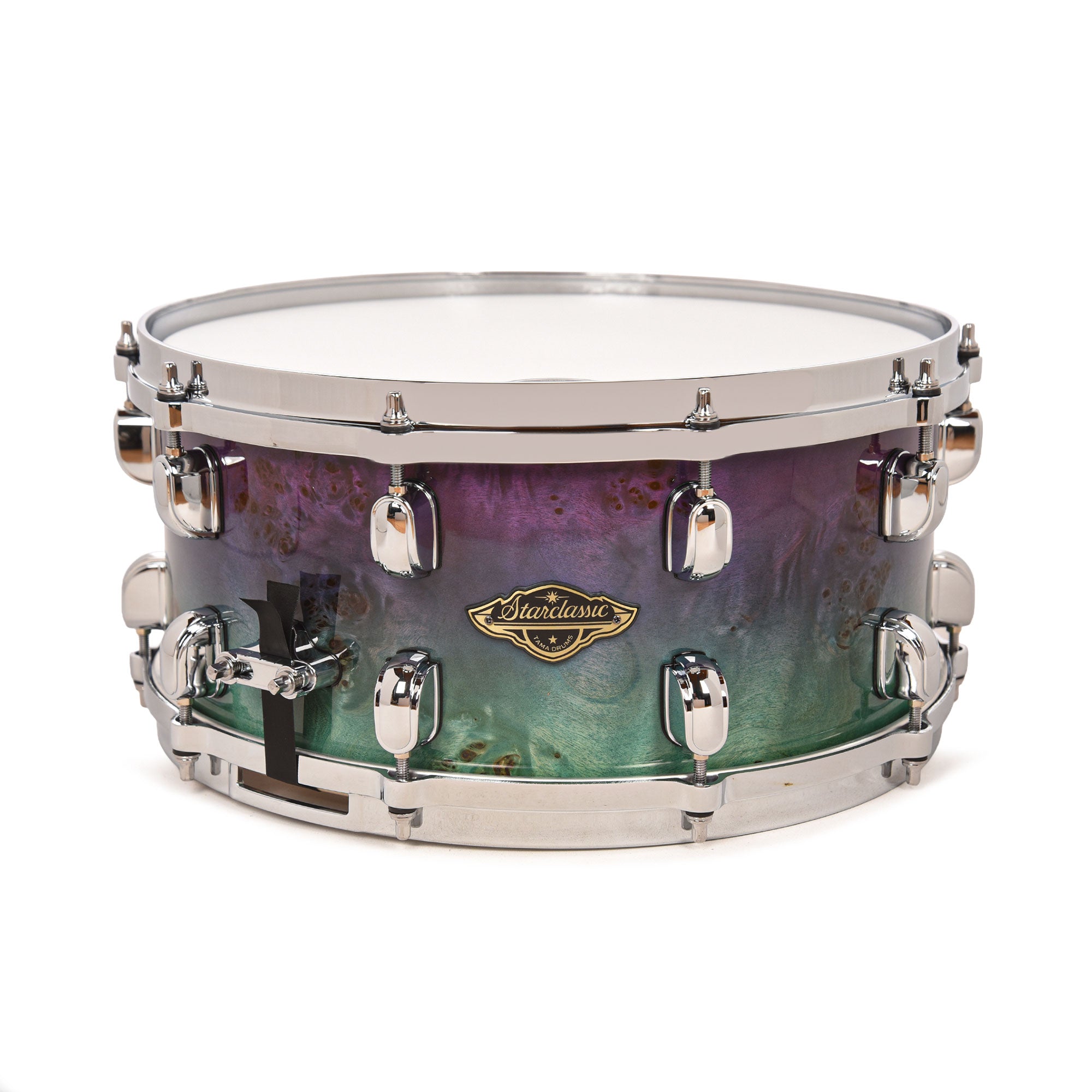 Tama Starclassic 6.5x14 Walnut/Birch Snare Drum Nebula Mappa Burl Fade ...