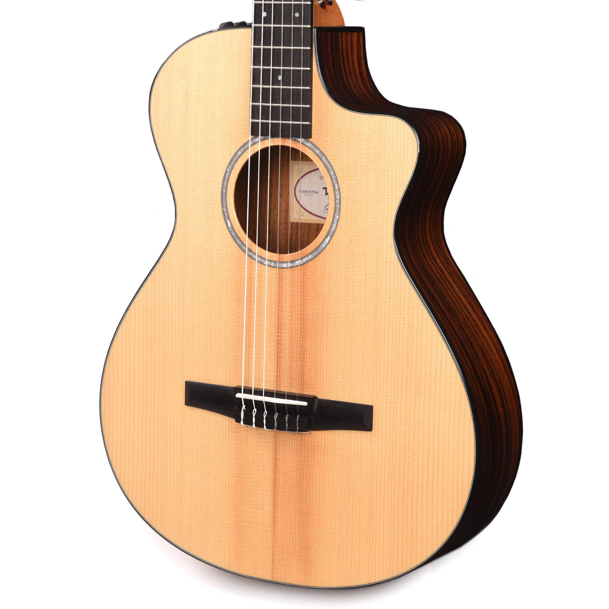 Taylor 212ce-N Plus Grand Concert Torrefied Sitka/Rosewood Natural ES ...