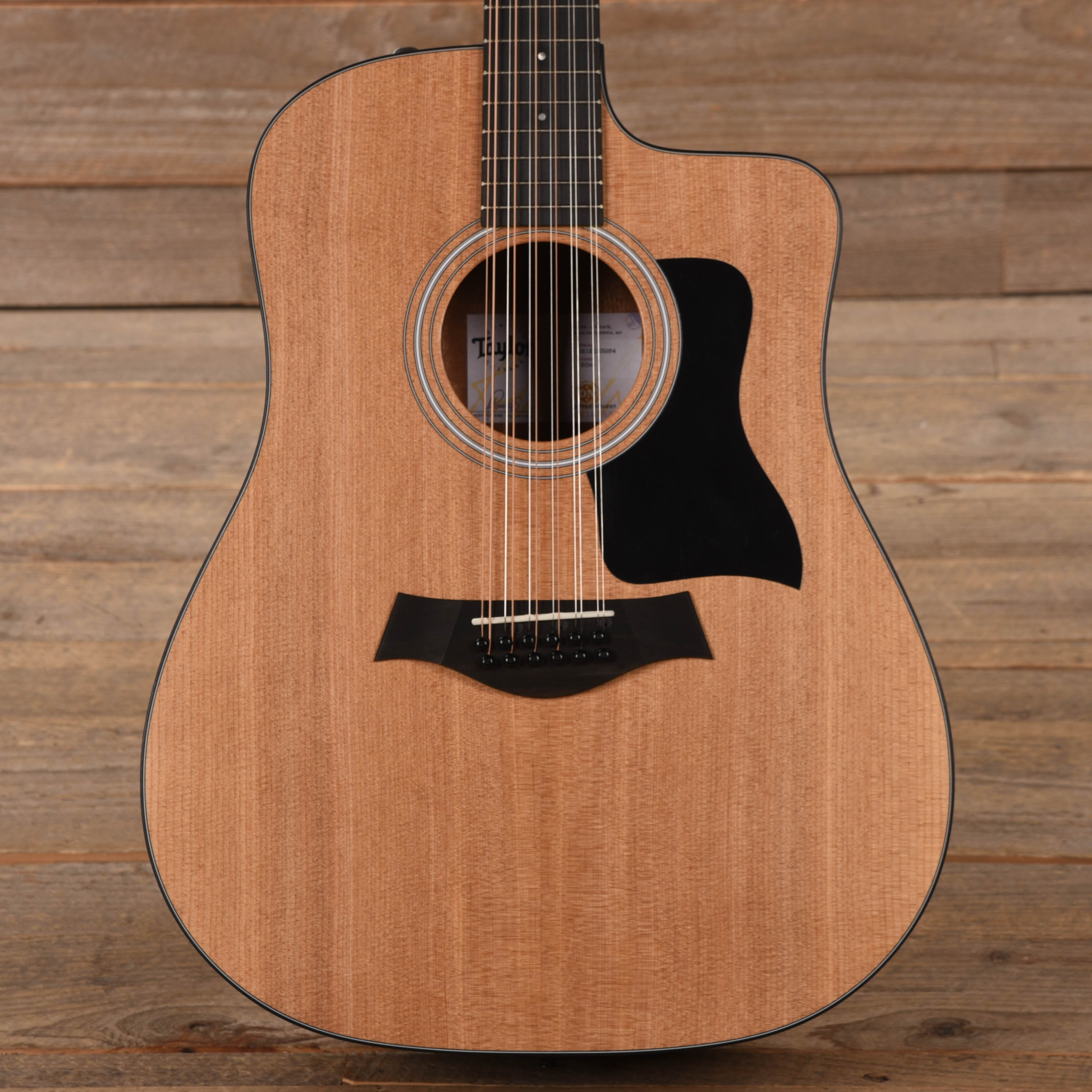 Taylor 150ce 12-String Dreadnought Spruce/Sapele Natural – Chicago ...
