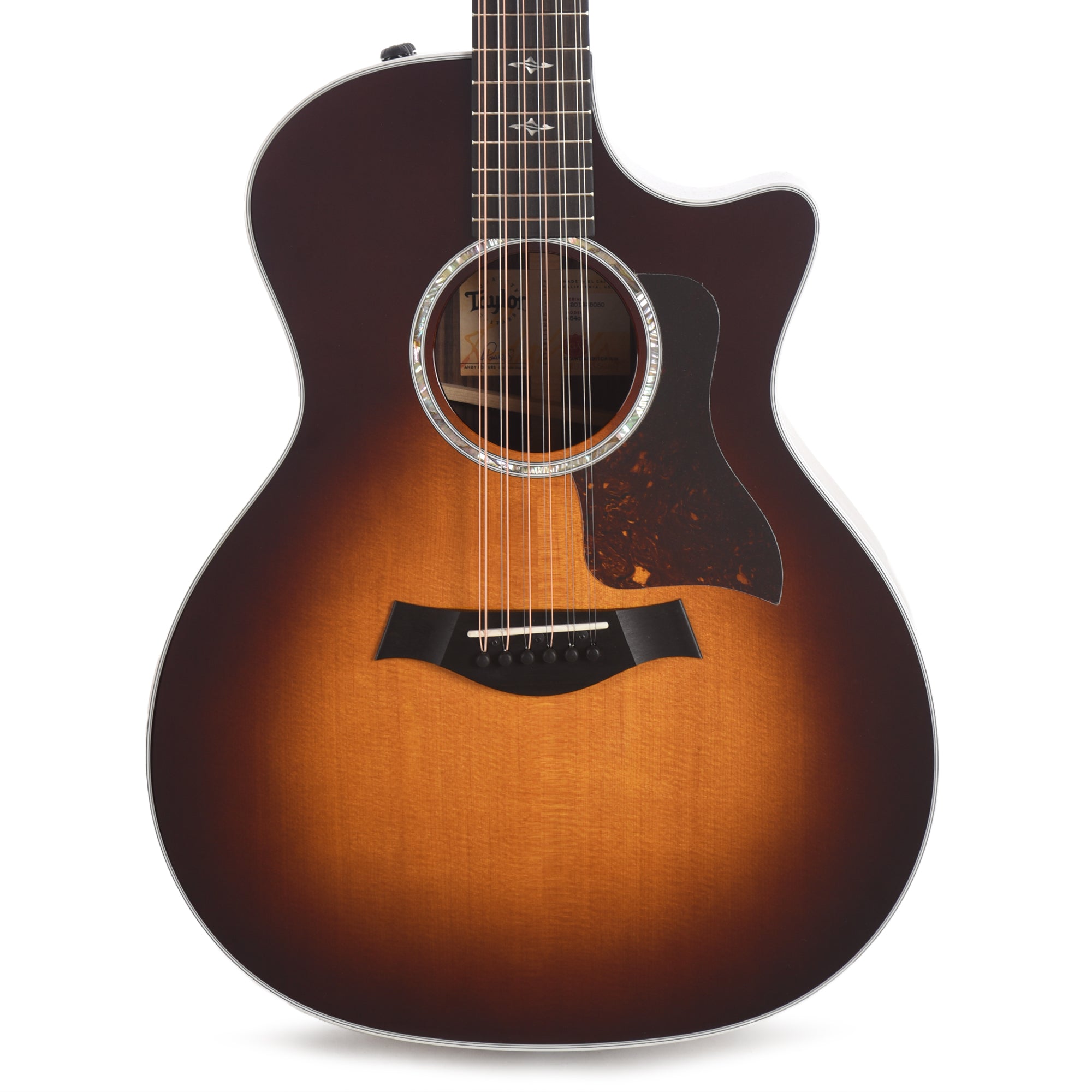 Taylor 454ce 12-String Grand Auditorium Sitka/Rosewood Sunburst Top ES ...